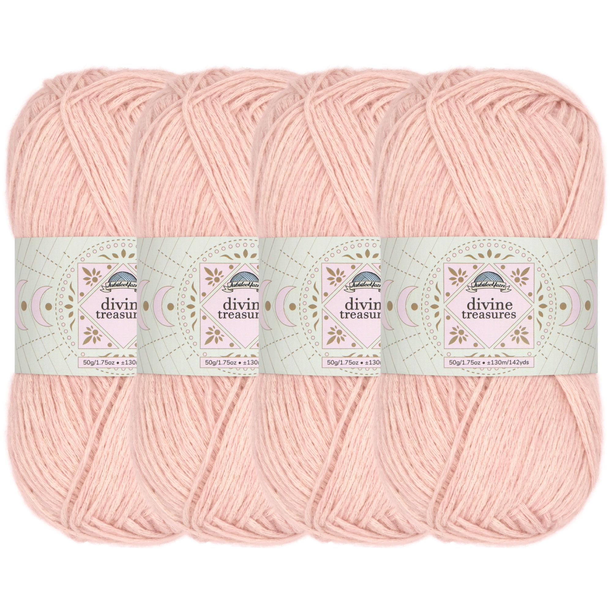 JubileeYarn Divine Treasures Yarn - Fine Cotton Acrylic Blend - 50g ...