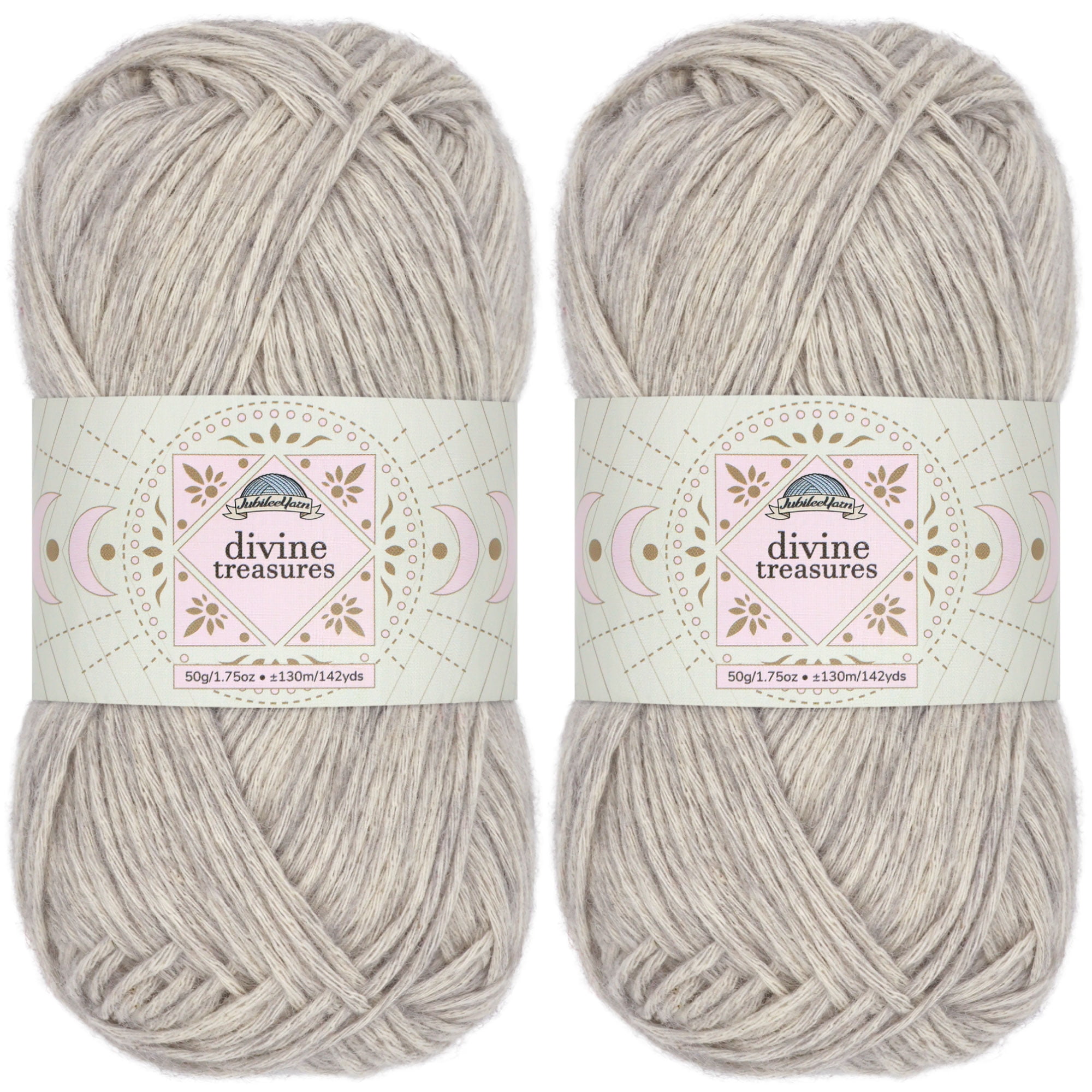 JubileeYarn Divine Treasures Yarn - Fine Cotton Acrylic Blend - 50g ...