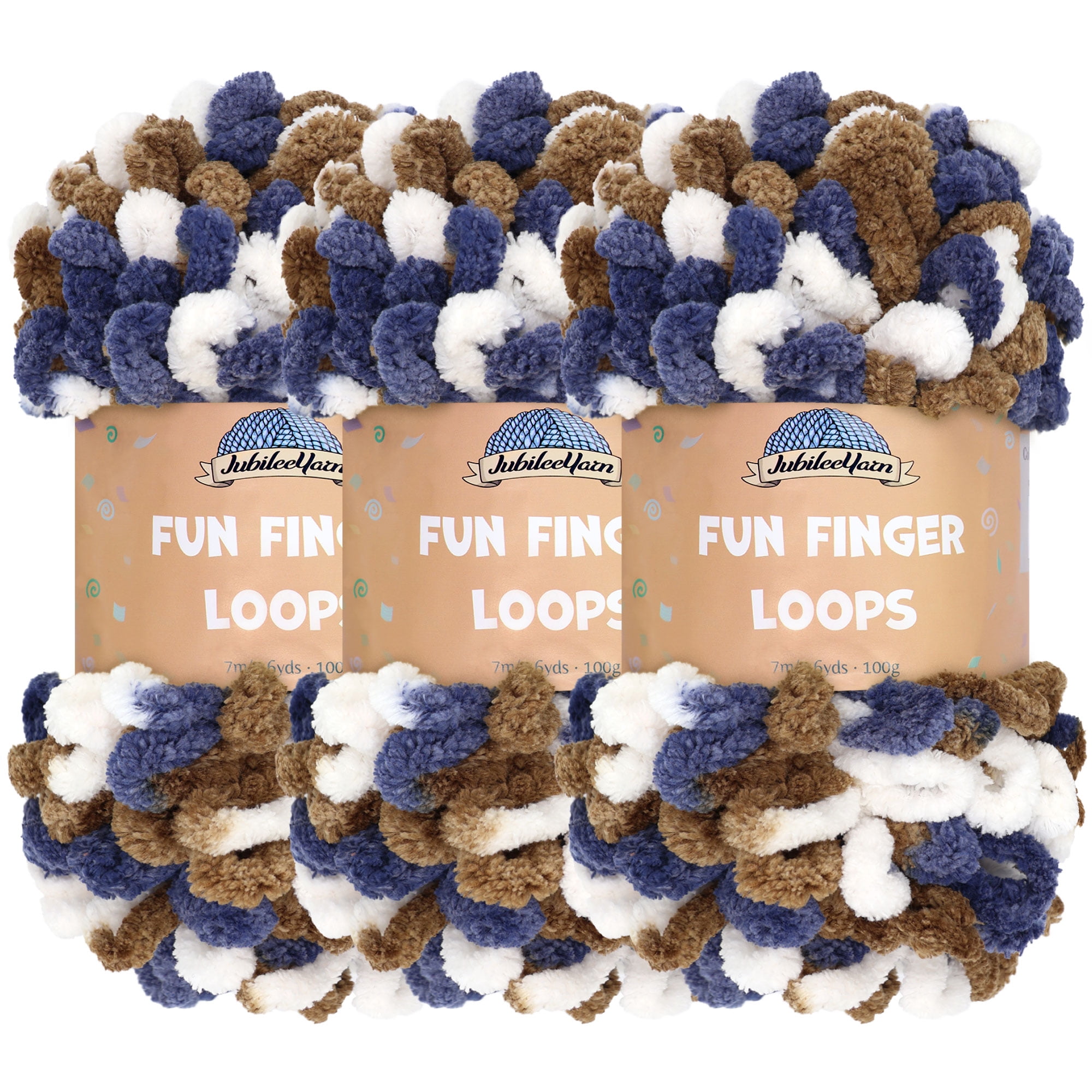 JubileeYarn Finger Knitting Yarn - Fun Finger Loops Yarn - Team Spirit ...