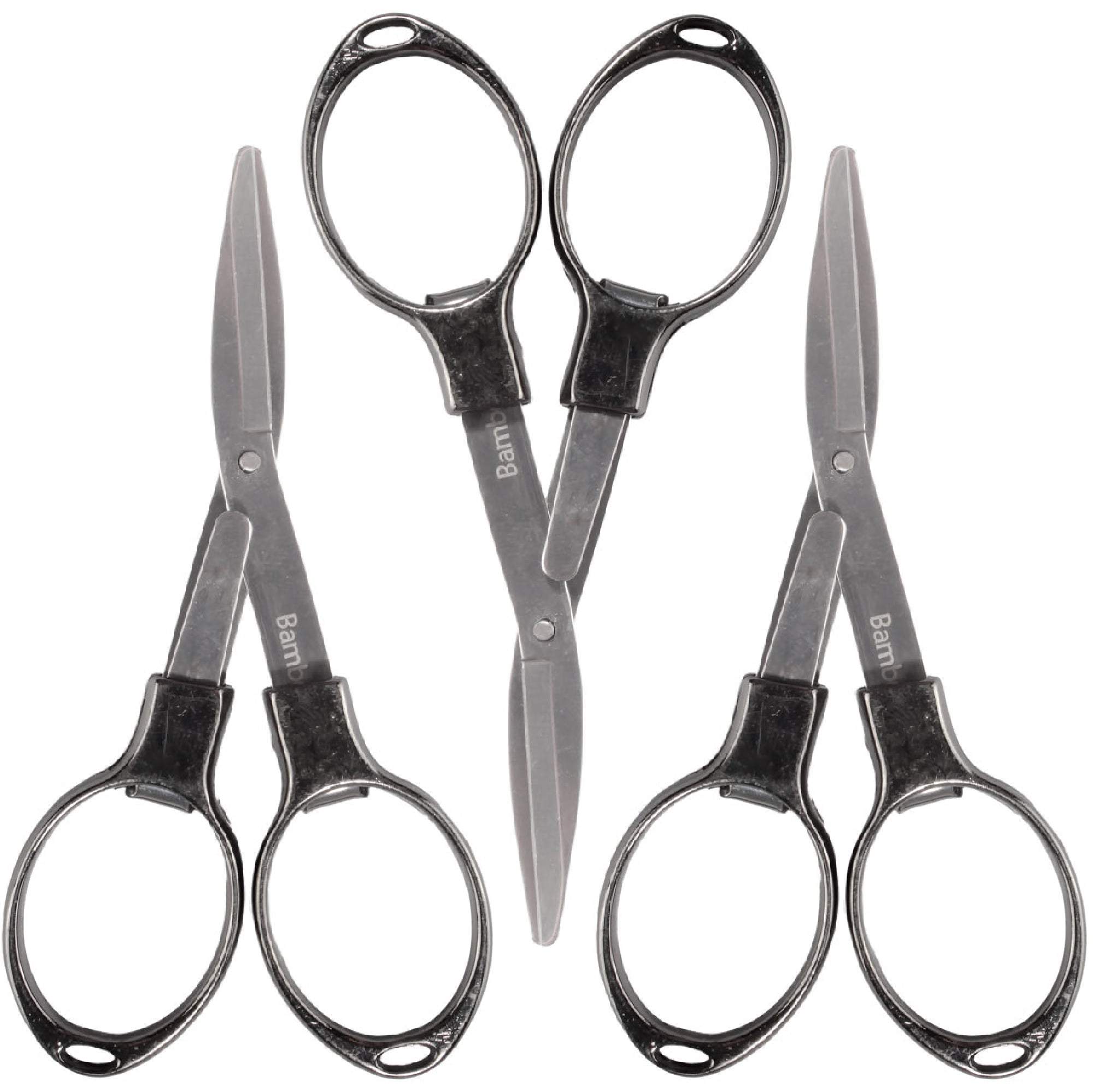 JubileeYarn Foldblade - Metal Folding Scissors - Black - 3 Scissors ...