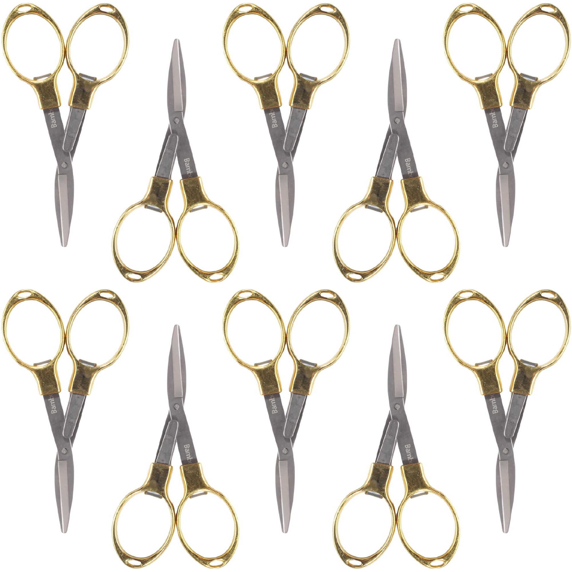 JubileeYarn Foldblade - Metal Folding Scissors - Gold - 10 Scissors ...