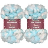 JubileeYarn Fun Finger Fur Loops Yarn - 200g/Skein Polyester Jumbo ...