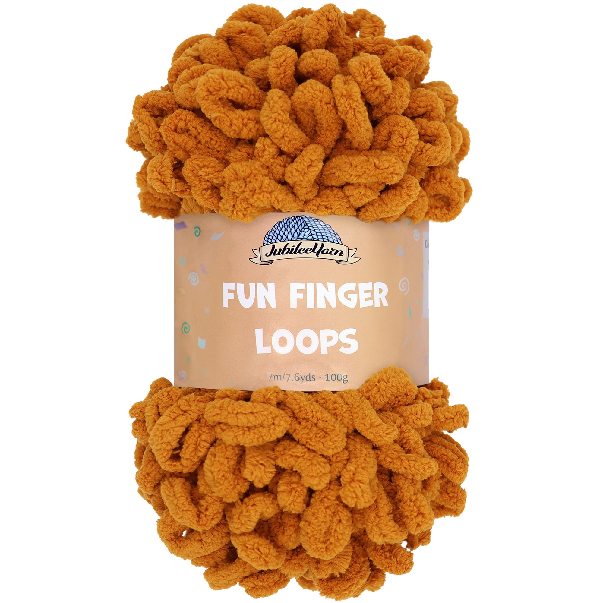JubileeYarn Fun Finger Loops Yarn - 100g/Skein Jumbo Polyester ...