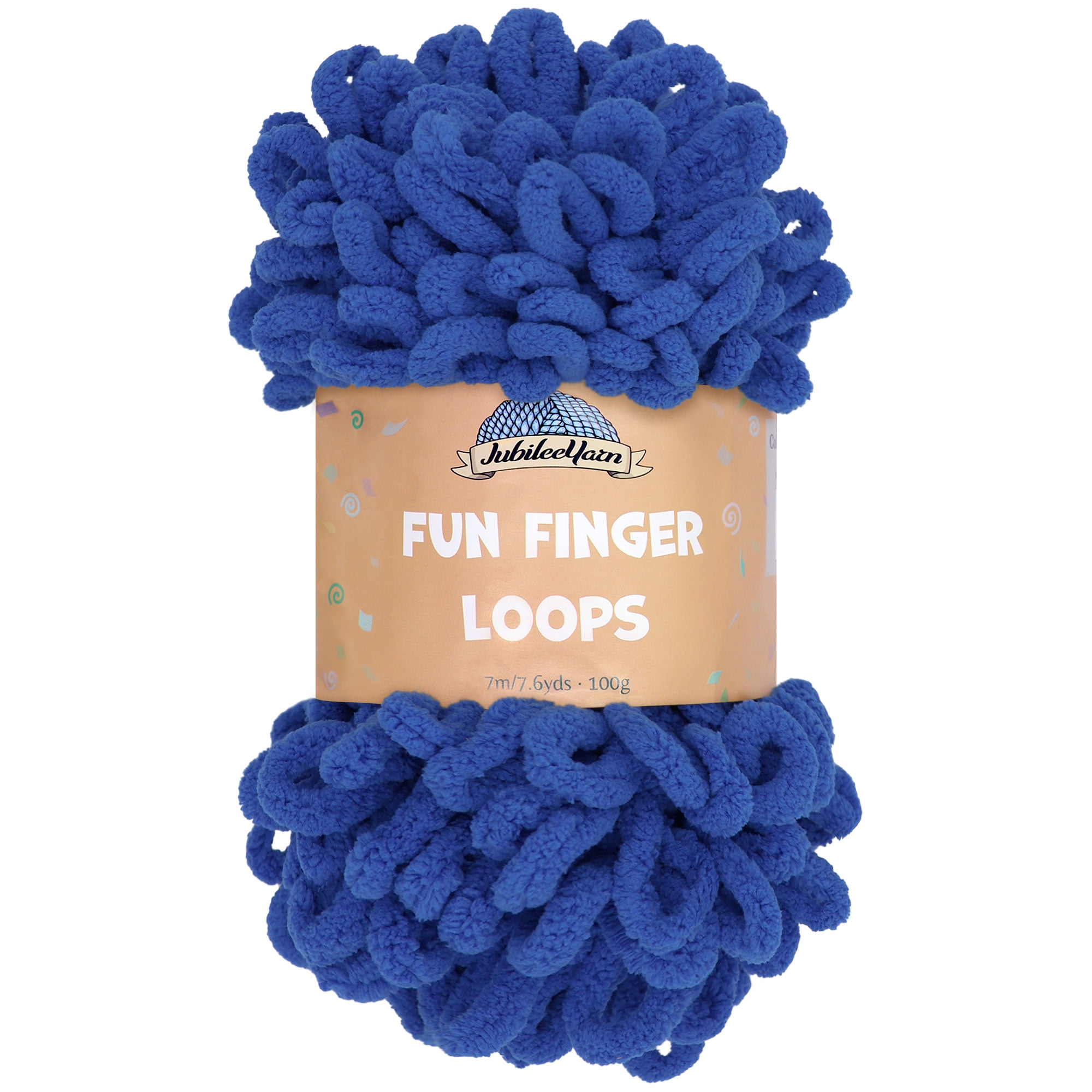 JubileeYarn Fun Finger Loops Yarn - 100g/Skein Jumbo Polyester ...