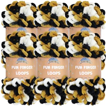 JubileeYarn Fun Finger Fur Loops Yarn - Polyester Jumbo Weight Loop ...