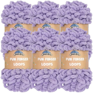 JubileeYarn Fun Finger Loops Yarn - Jumbo Polyester - 100g/Skein ...