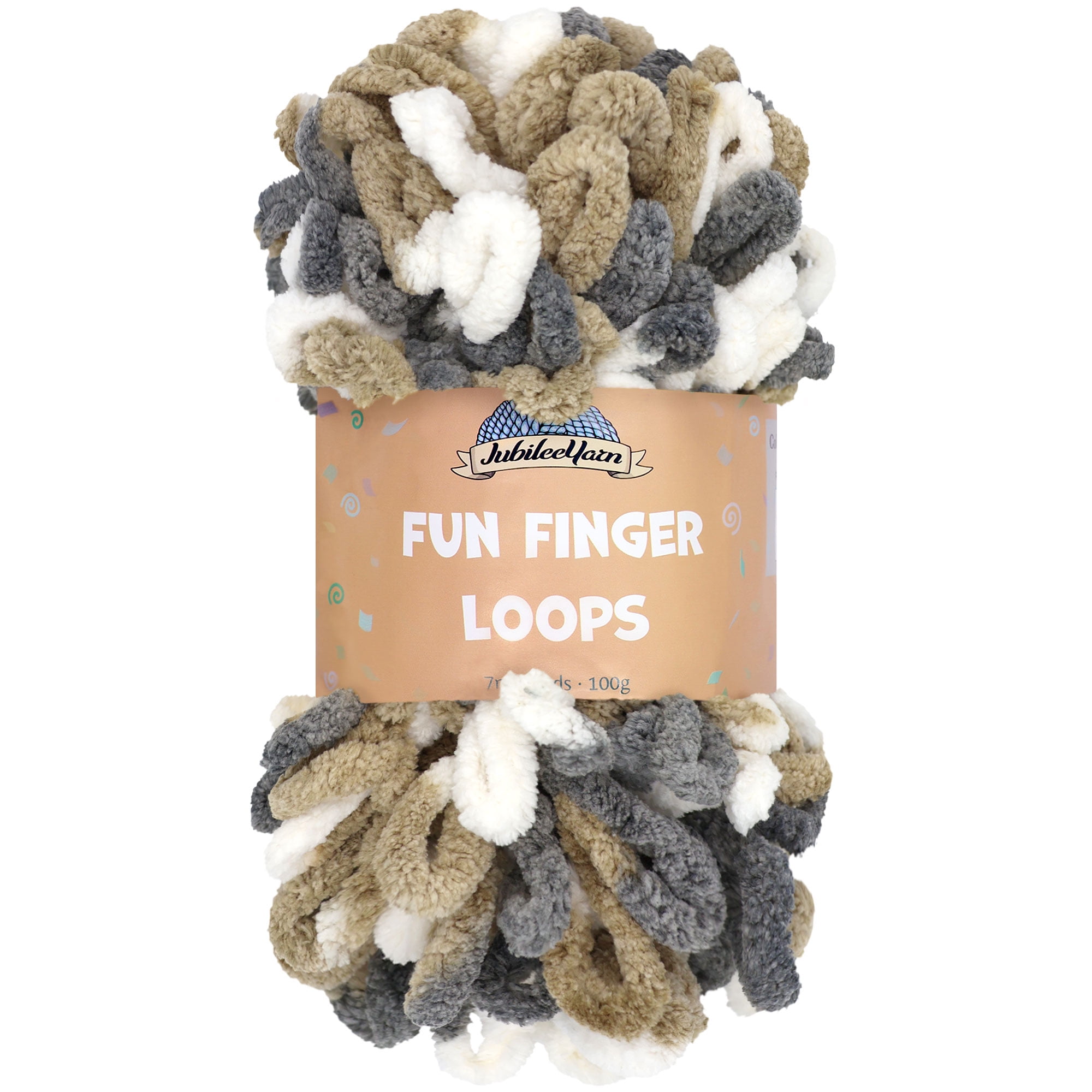 JubileeYarn Fun Finger Loops Yarn - Jumbo Polyester - Team Spirit ...
