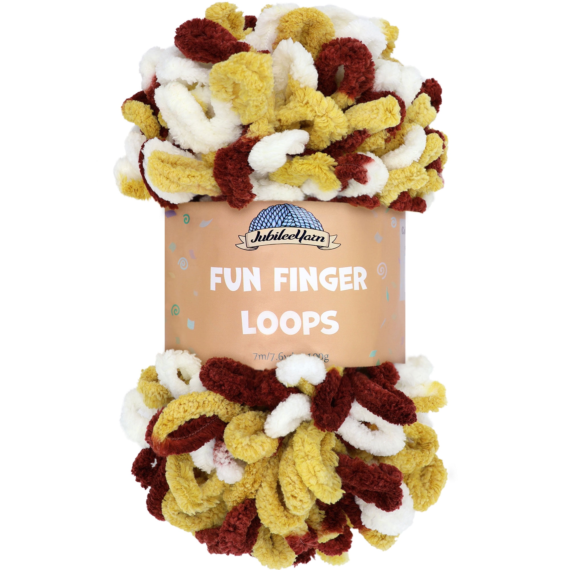 JubileeYarn Fun Finger Loops Yarn - Jumbo Polyester - Team Spirit ...