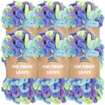 JubileeYarn Fun Finger Fur Loops Yarn - Polyester Jumbo Weight Loop ...