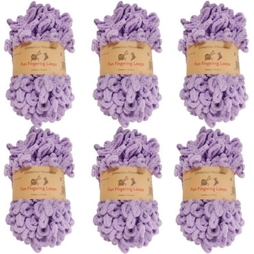 JubileeYarn Fun Finger Loops Yarn - Polyester Jumbo Loop Yarn - 100g ...