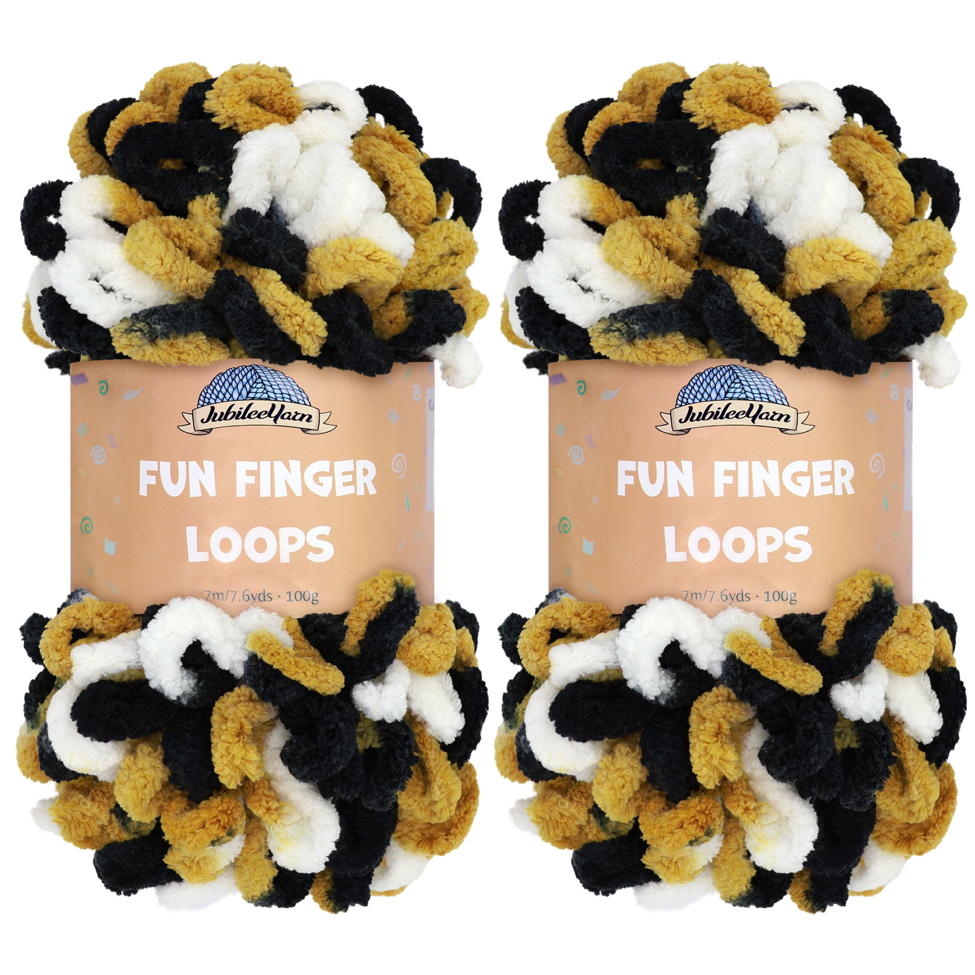 JubileeYarn Fun Finger Loops Yarn - Jumbo Polyester - Team Spirit ...