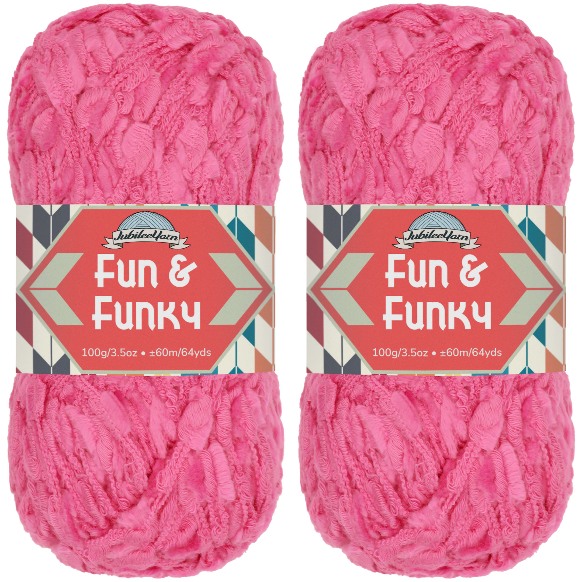 JubileeYarn Fun and Funky Yarn - Bamboo Chunky Weight - Pretty in Pink ...