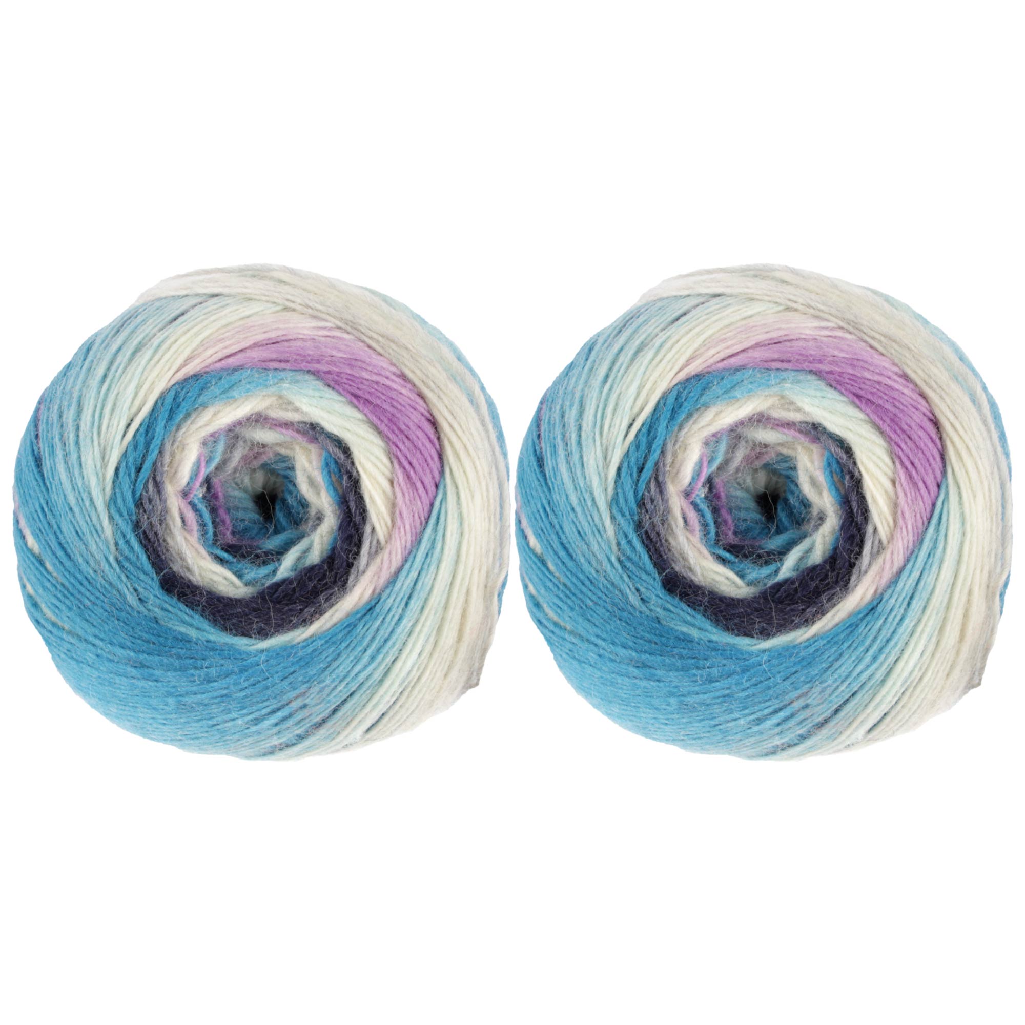 JubileeYarn Galaxy Fantasy Yarn - Ombre Baby Weight - 105 Glacier - 2 ...