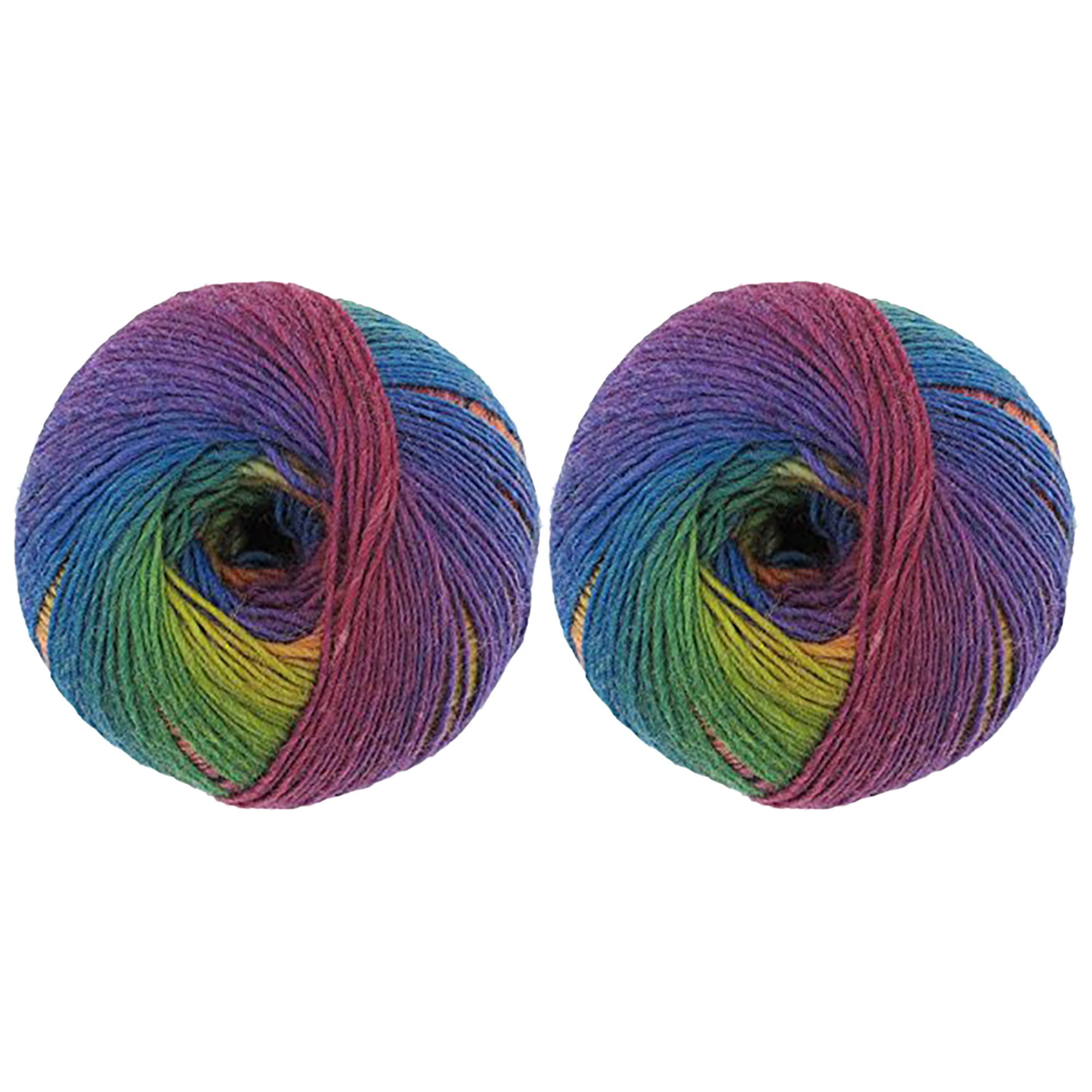 JubileeYarn Galaxy Fantasy Yarn - Ombre Baby Weight - 109 Confetti - 2 ...