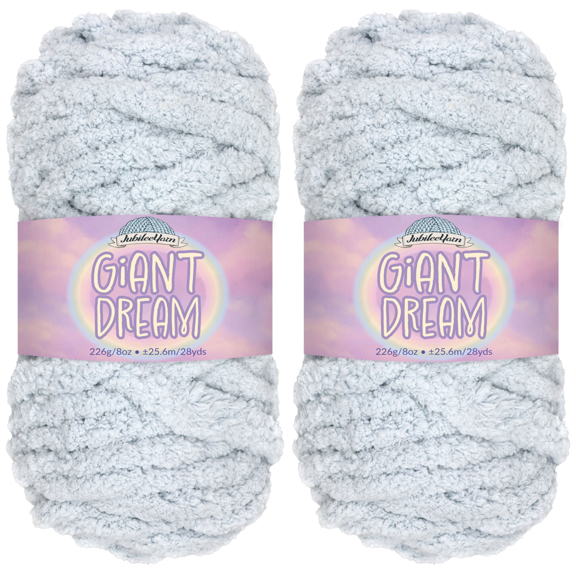JubileeYarn Giant Dream Yarn - 226g/Skein Jumbo Polyester - Trance - 2 ...