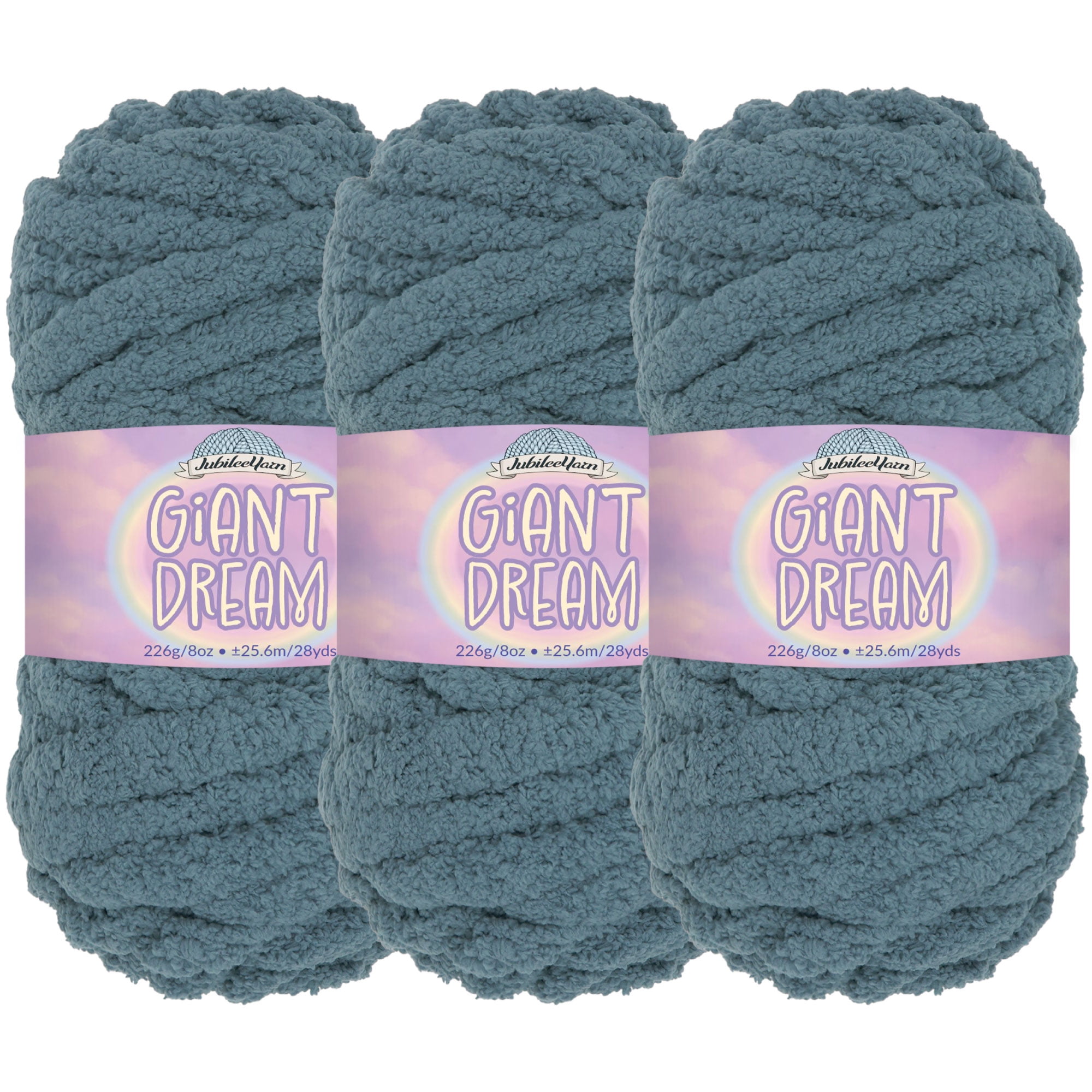 JubileeYarn Giant Dream Yarn - Jumbo Polyester - 226g/Skein ...