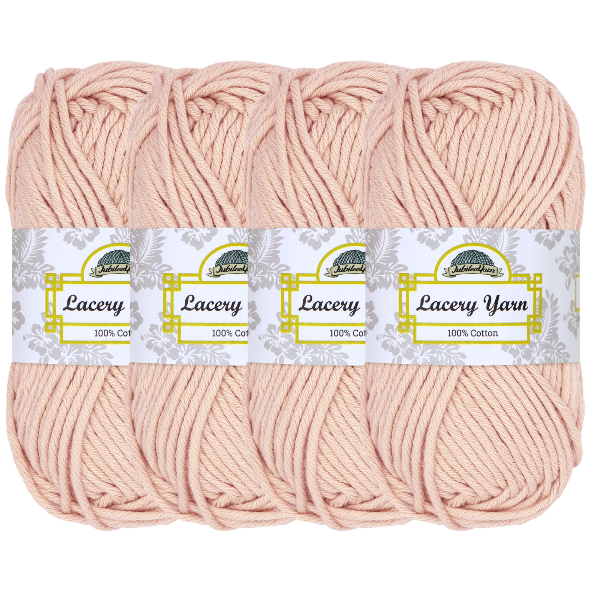 JubileeYarn Lacery Yarn - Chunky Cotton - 100g/Skein - Blushed Peach ...