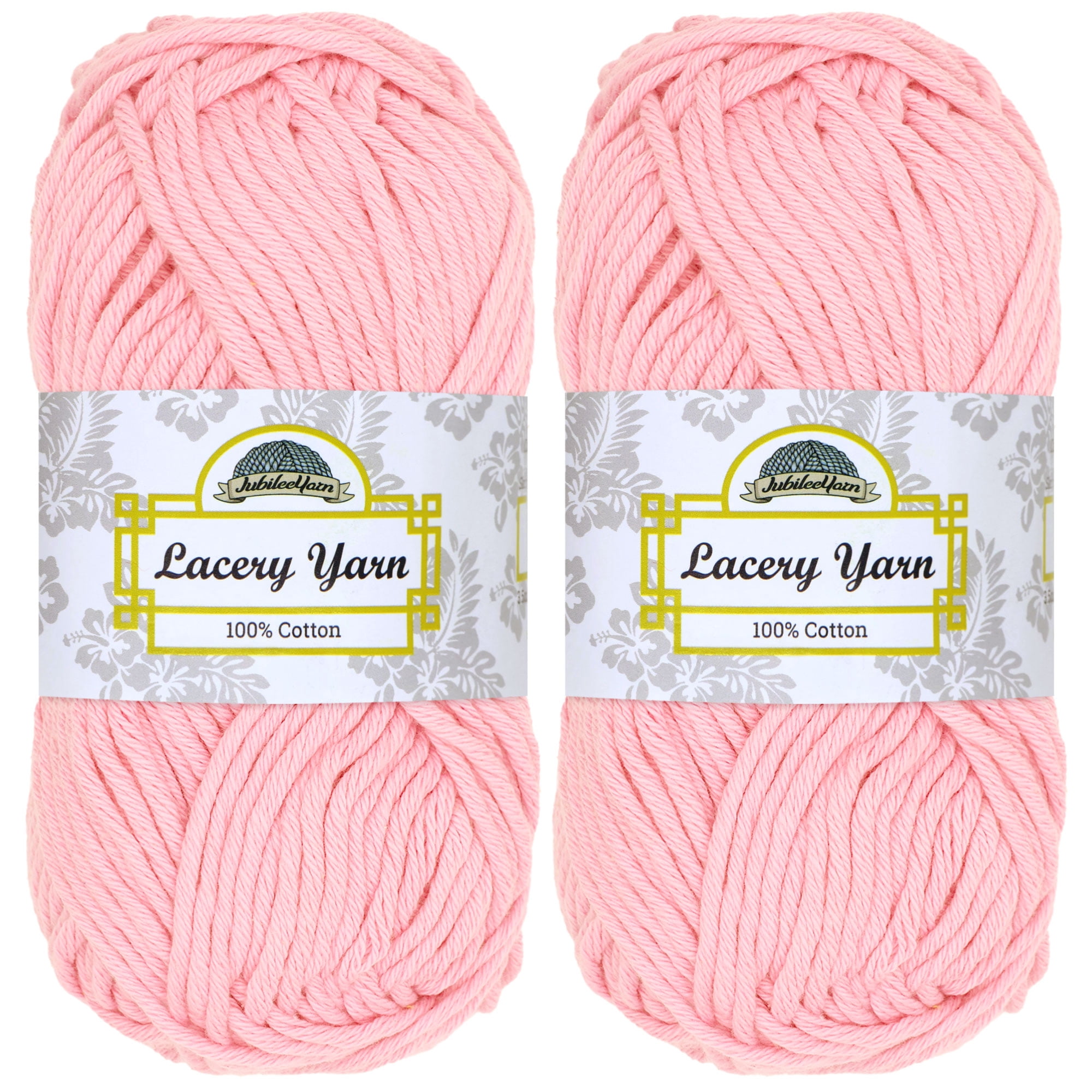 JubileeYarn Lacery Yarn - Chunky Cotton - 100g/Skein - Primrose Pink ...