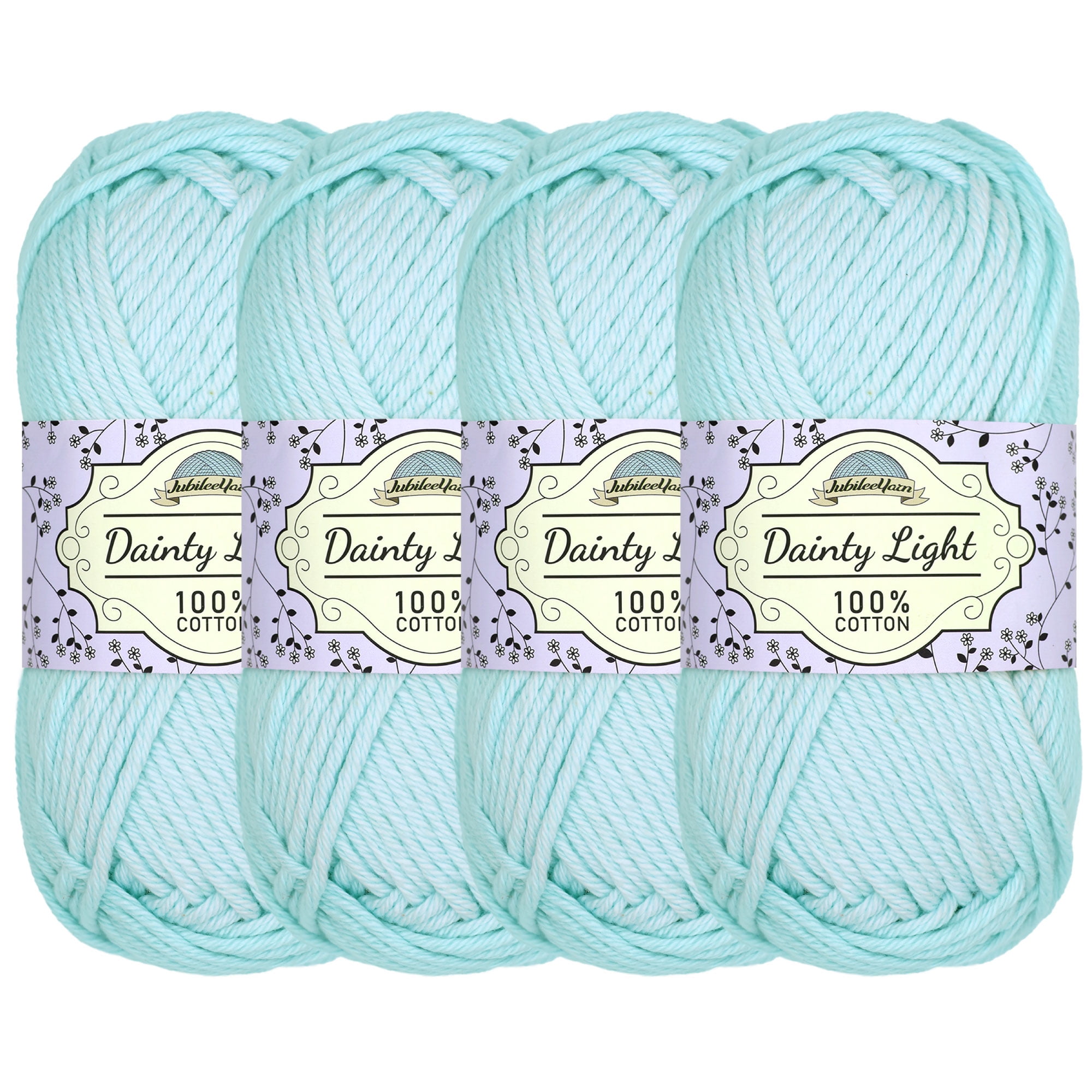 JubileeYarn Medium Gauge Worsted Weight Yarn - Dainty Light - 4 Skeins ...