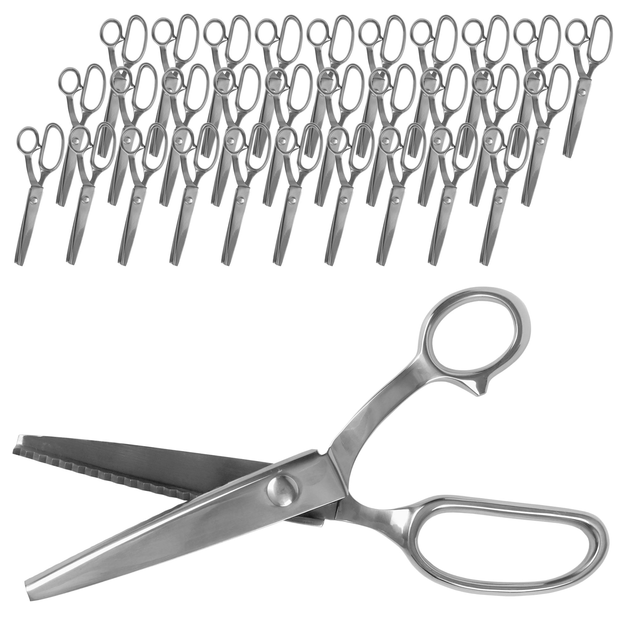 JubileeYarn Metal Pinking Shears - Silver - 30 Pairs - Walmart.com
