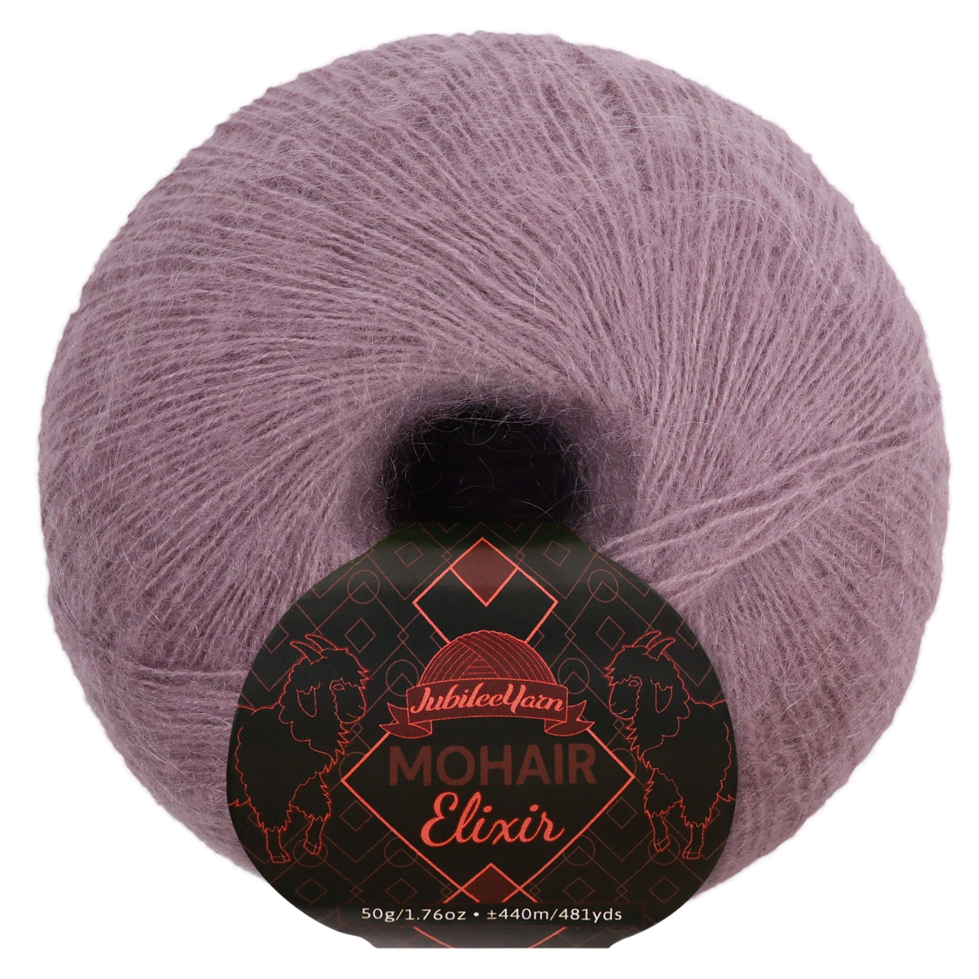 JubileeYarn Mohair Elixir Yarn - 50g/Skein Baby Wool Blend - Sazerac ...