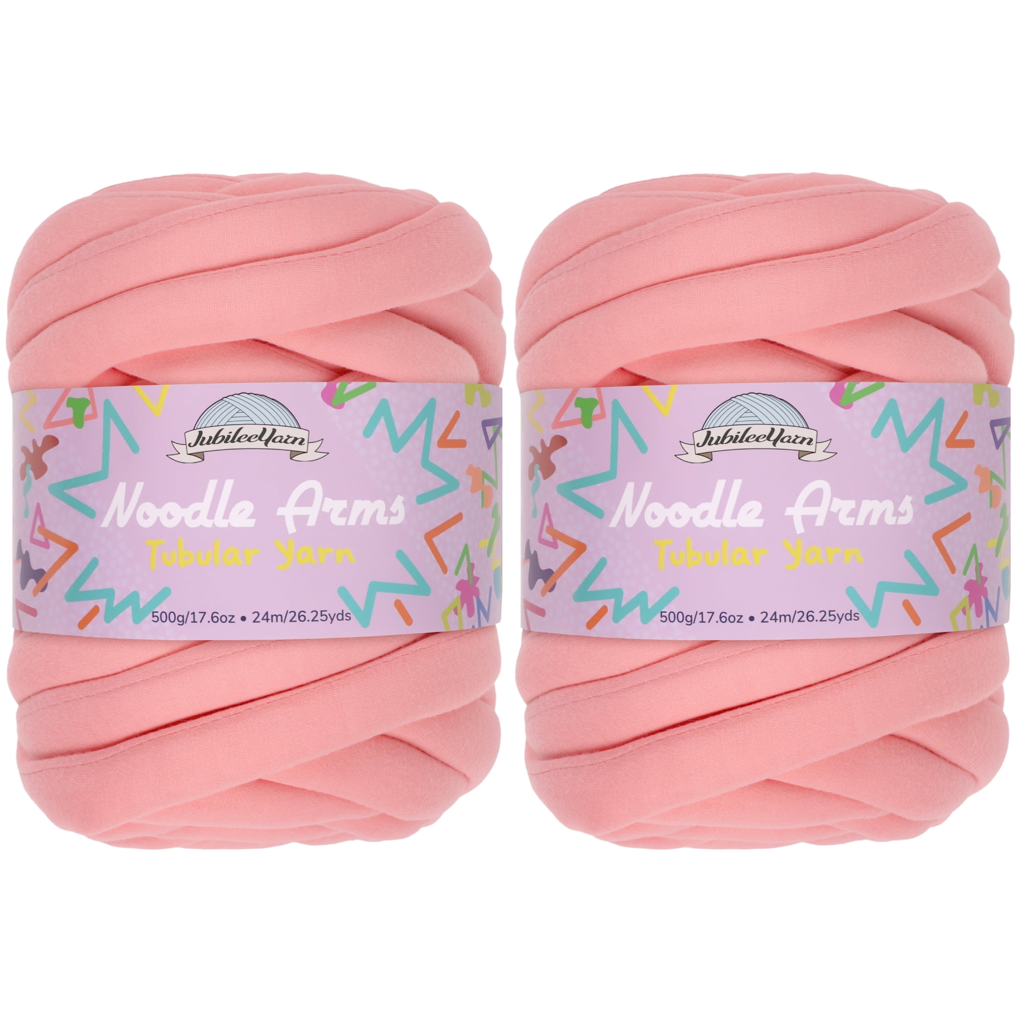 JubileeYarn Noodle Arms Yarn - 500g/Skein Tubular Jumbo Polyester ...