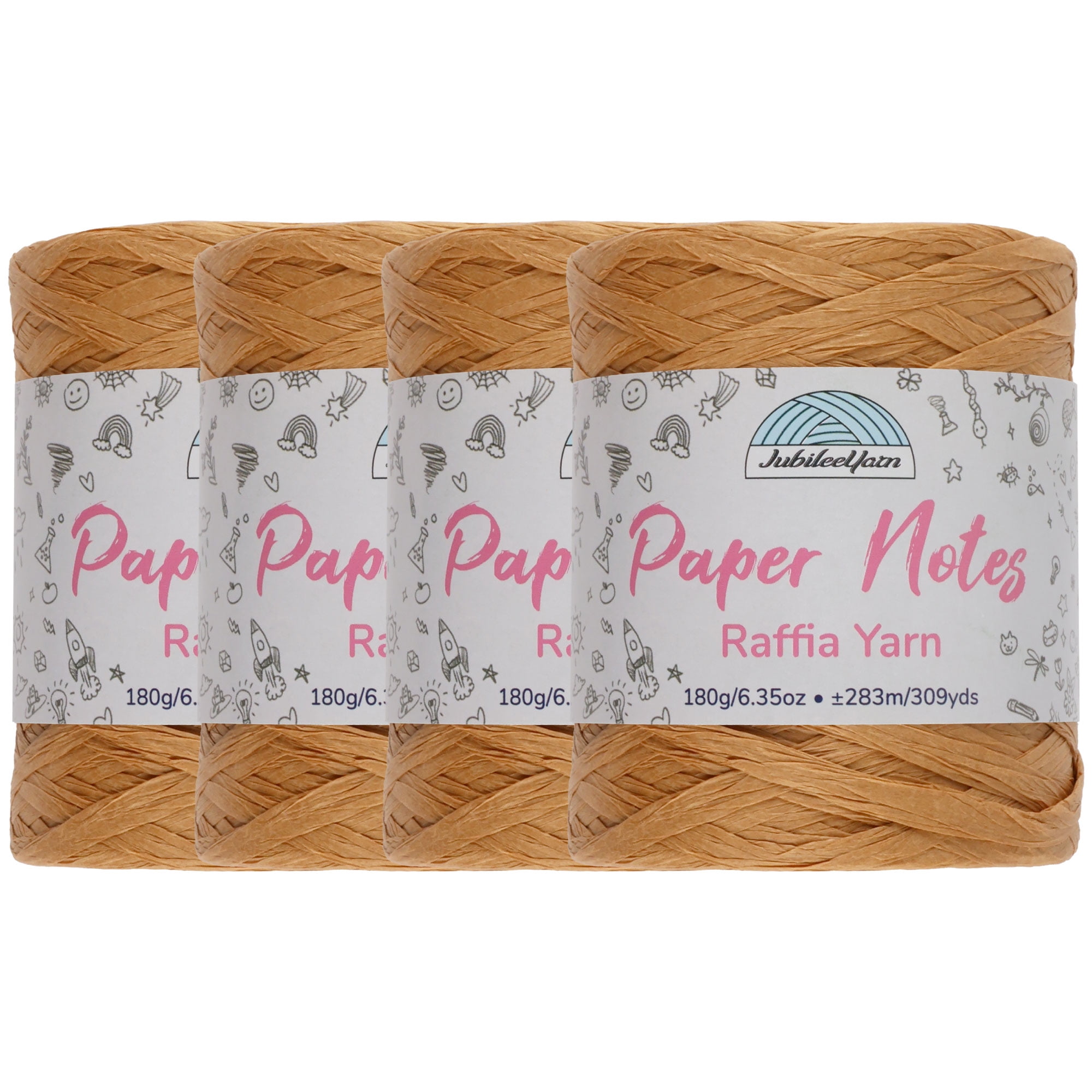 JubileeYarn Paper Notes Yarn - 180g/Cone Worsted Paper - Yarn Barf - 4 ...
