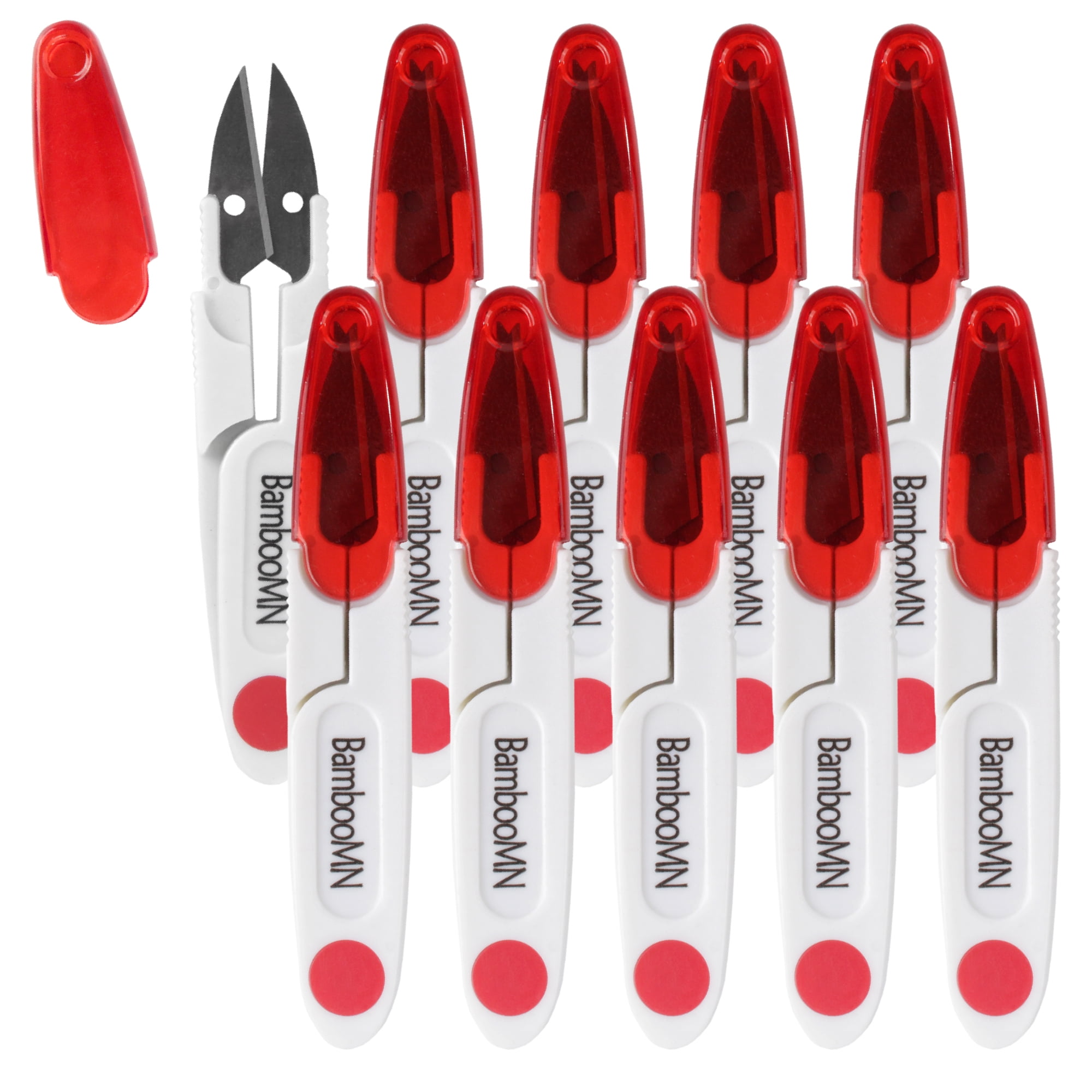 JubileeYarn Professional Multi-Purpose Thread Snips - Red - 10 Pairs ...