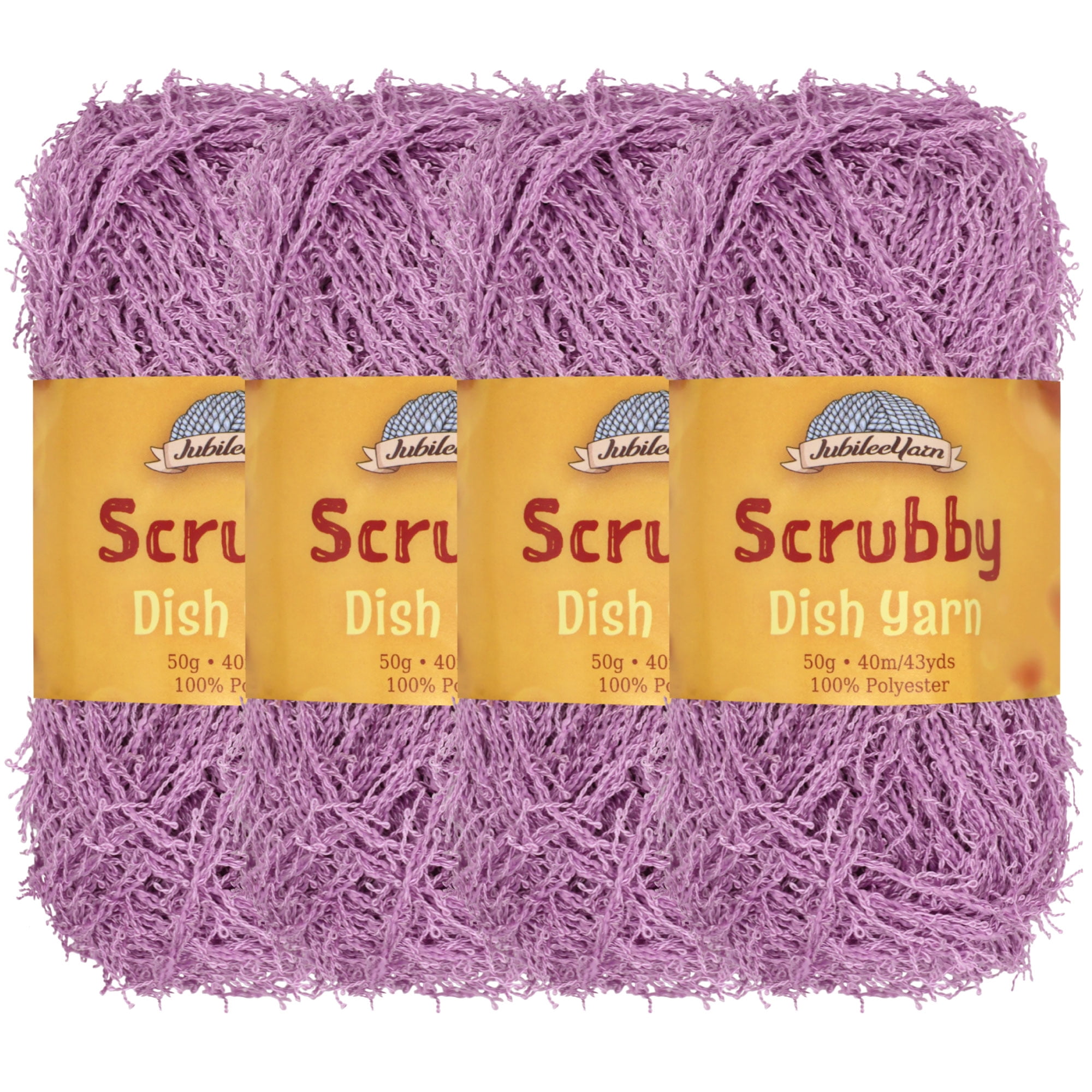 JubileeYarn Scrubby Dish Yarn - 50g/Skein Dishcloth Polyester - Orchid ...