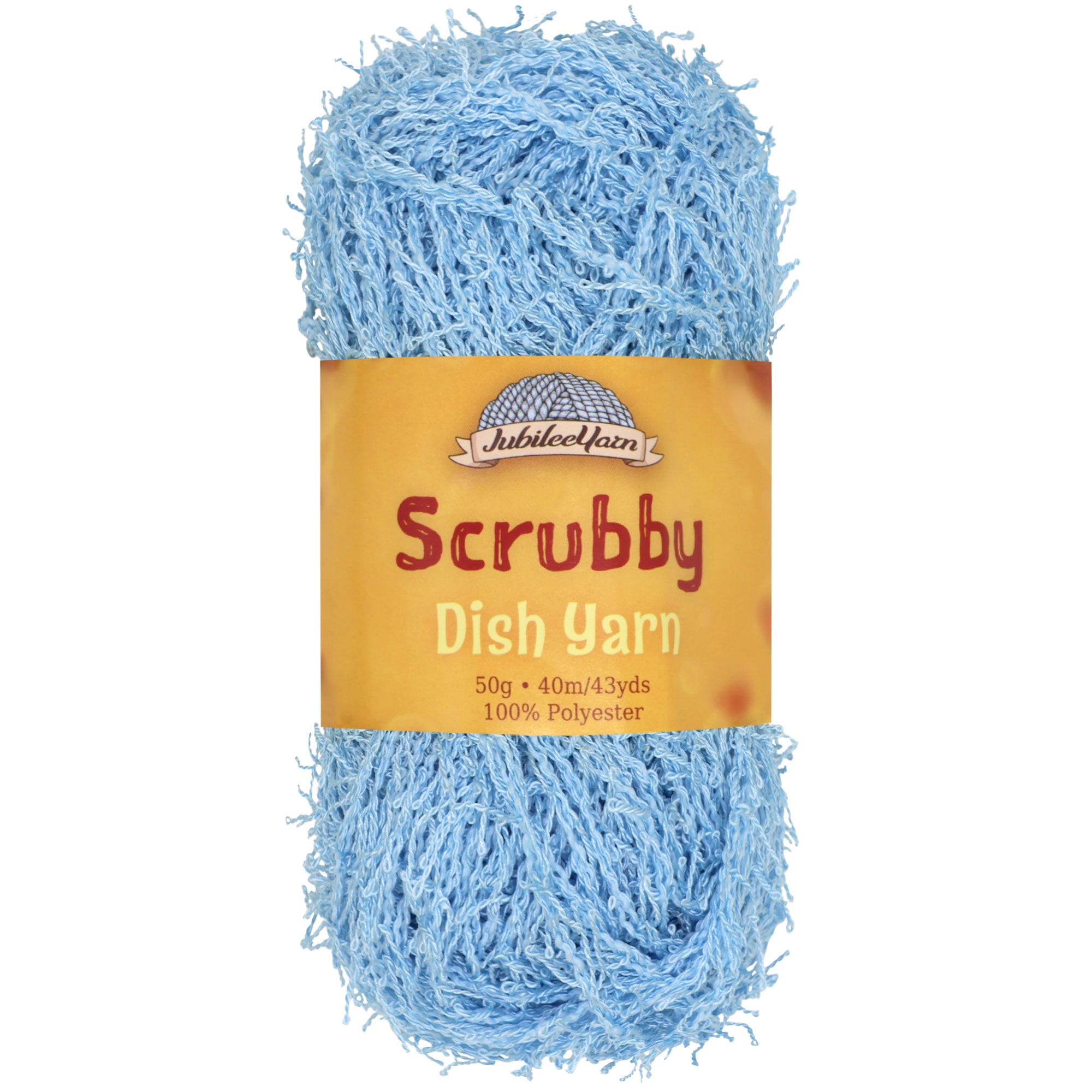 JubileeYarn Scrubby Dish Yarn - 50g/Skein Dishcloth Polyester - Powder ...