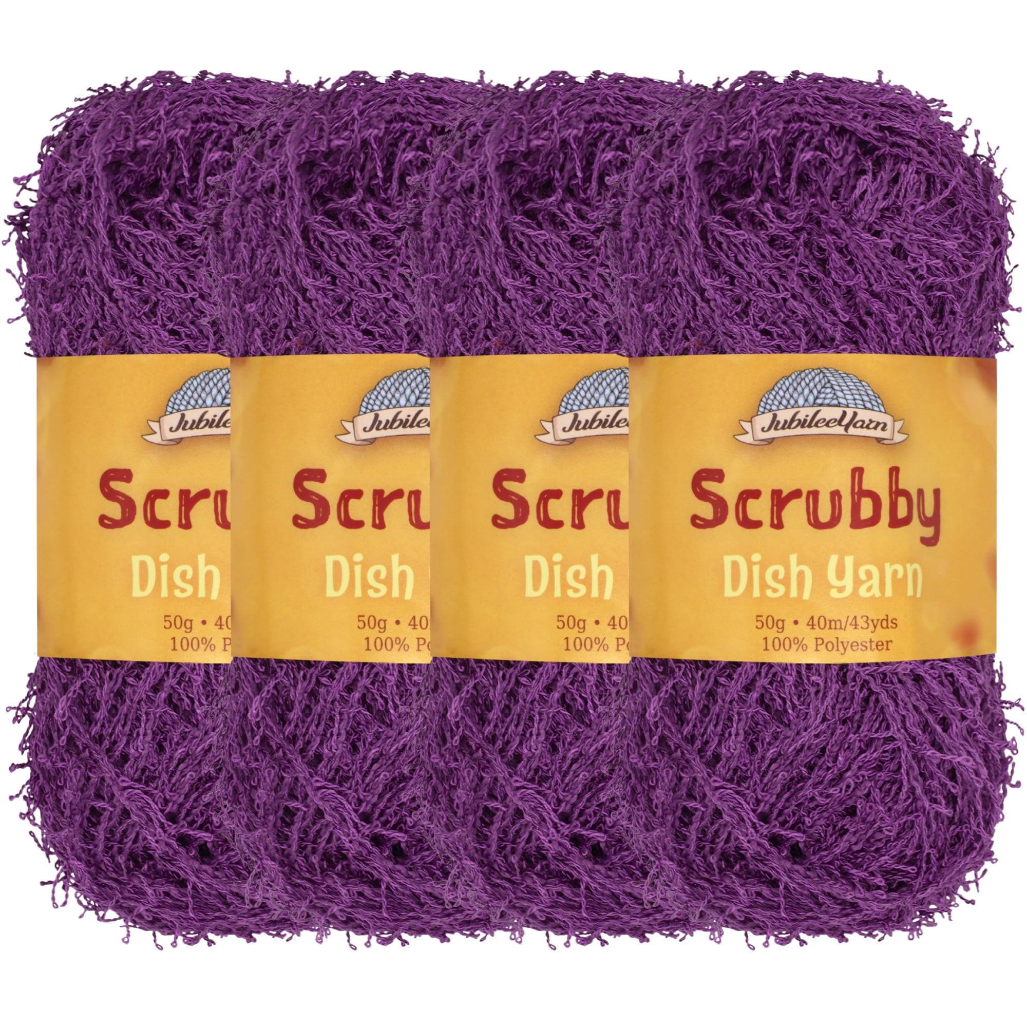 JubileeYarn Scrubby Dish Yarn - Dishcloth Polyester - 50g/Skein ...