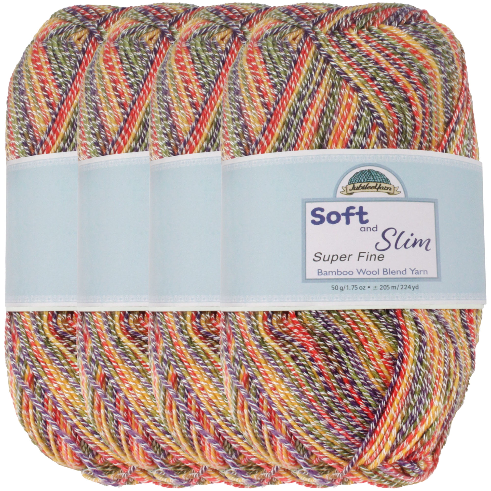 JubileeYarn Soft and Slim Yarn - Baby Weight Rayon from Bamboo Wool ...