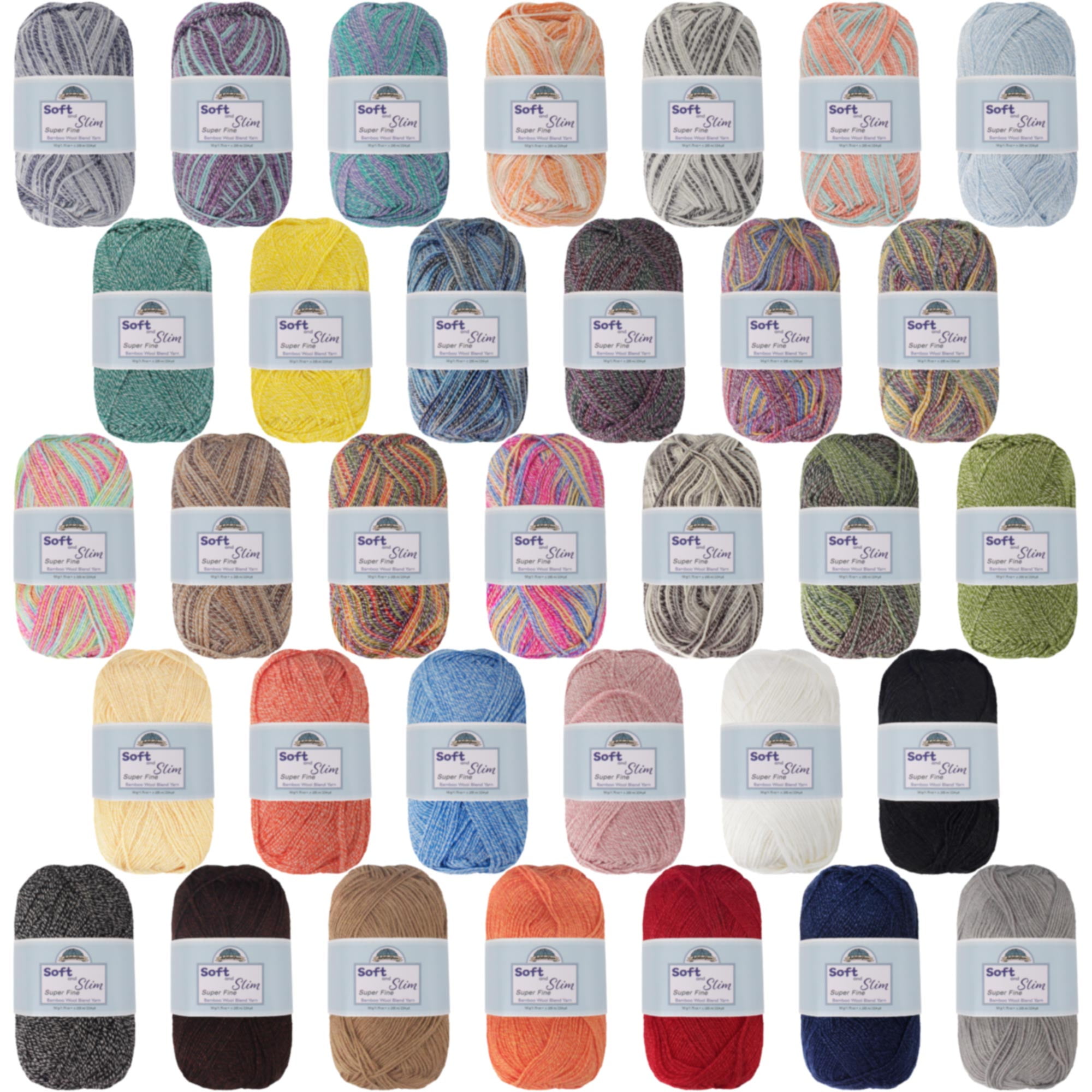 JubileeYarn Soft and Slim Yarn - Baby Weight Rayon from Bamboo Wool ...