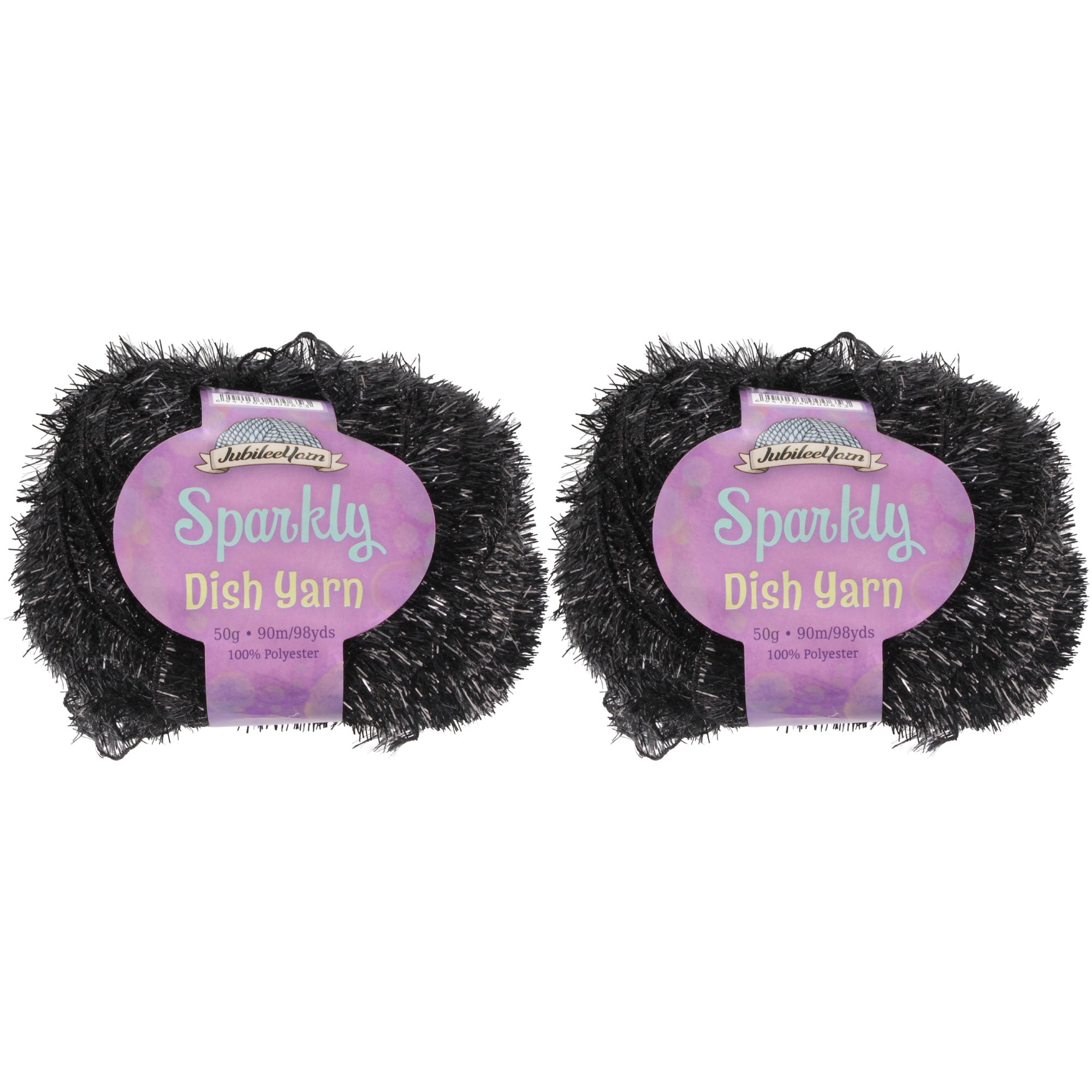 JubileeYarn Sparkly Dish Scrubby Yarn - Worsted Weight - 50g/Skein - 02 ...
