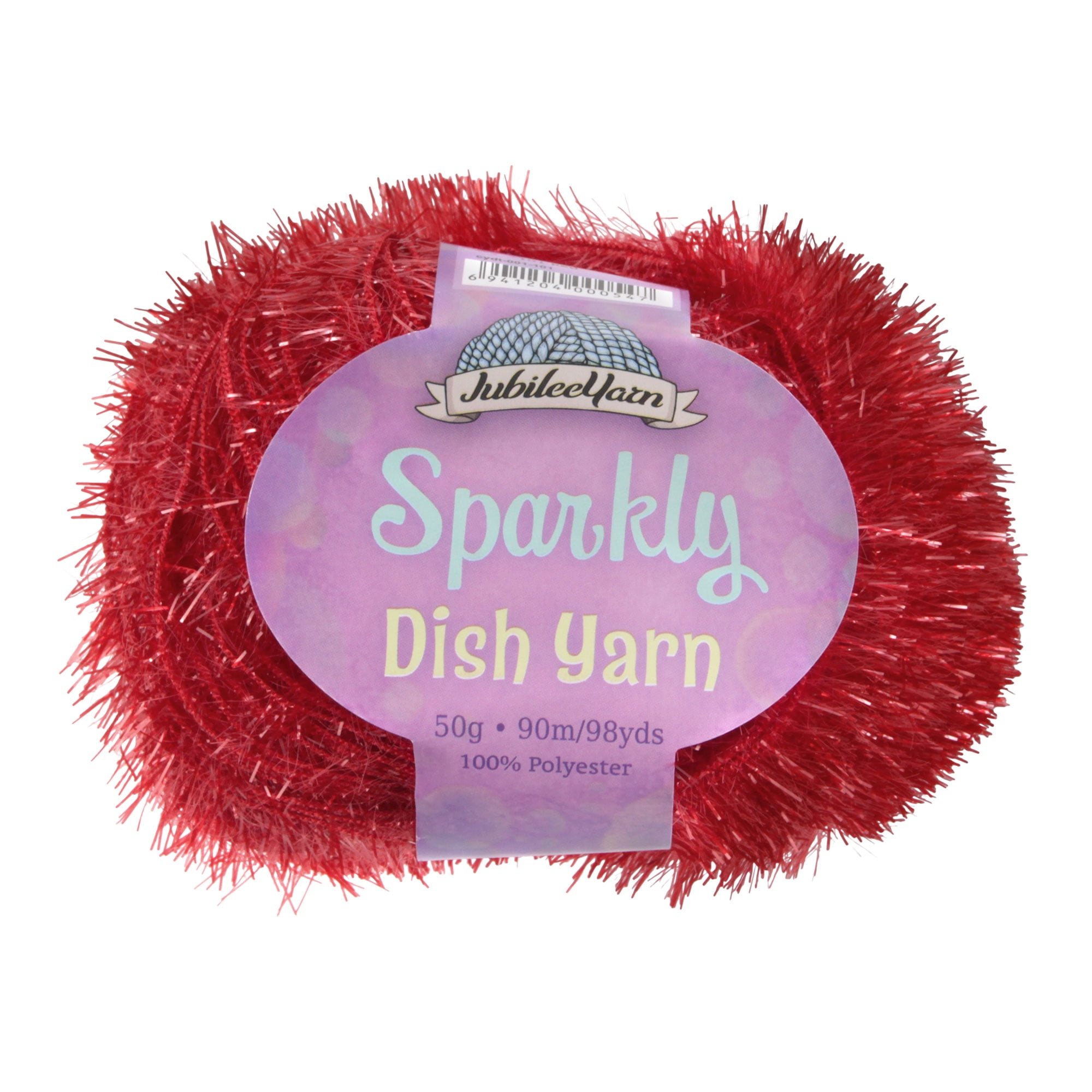 JubileeYarn Sparkly Dish Scrubby Yarn - Worsted Weight - 50g/Skein ...