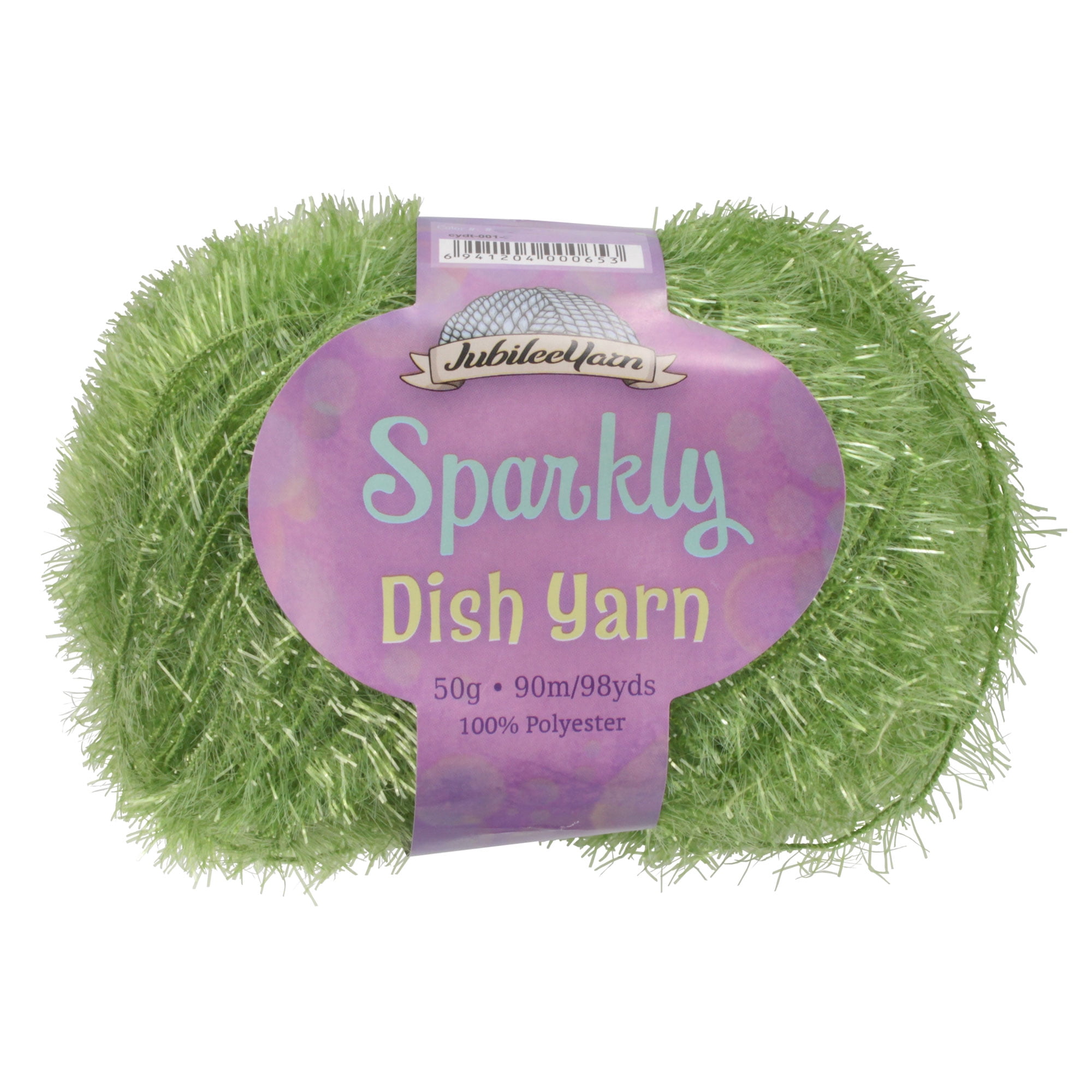 JubileeYarn Sparkly Dish Scrubby Yarn - Worsted Weight - 50g/Skein ...