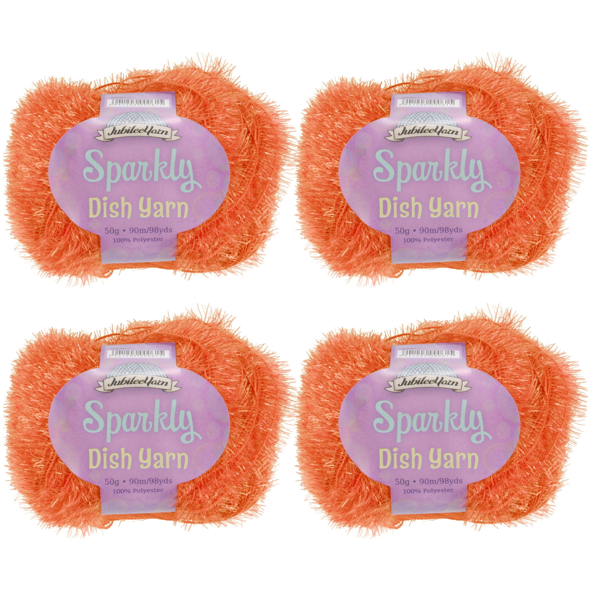 JubileeYarn Sparkly Dish Scrubby Yarn - Worsted Weight - 50g/Skein ...