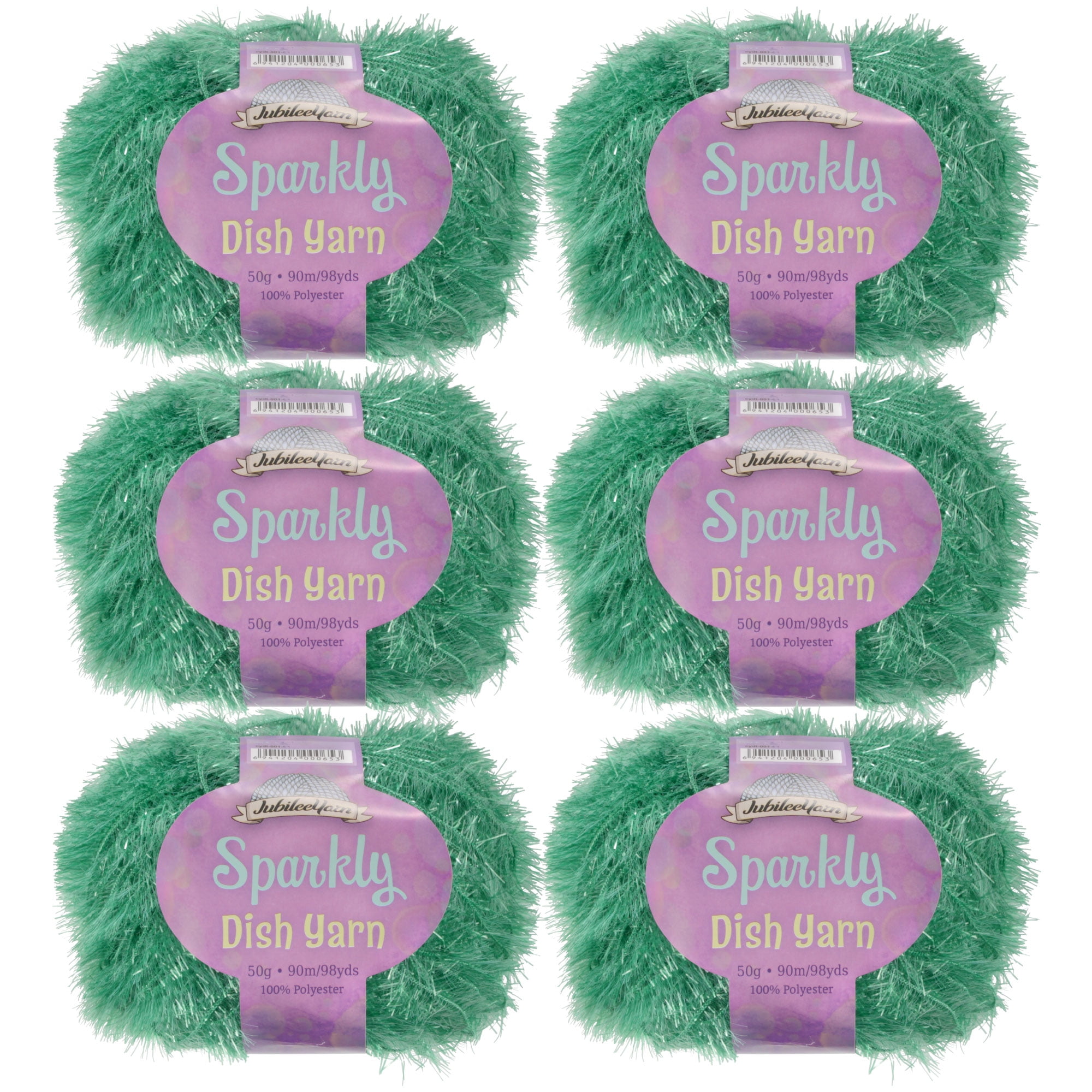 JubileeYarn Sparkly Dish Scrubby Yarn - Worsted Weight - 50g/Skein ...