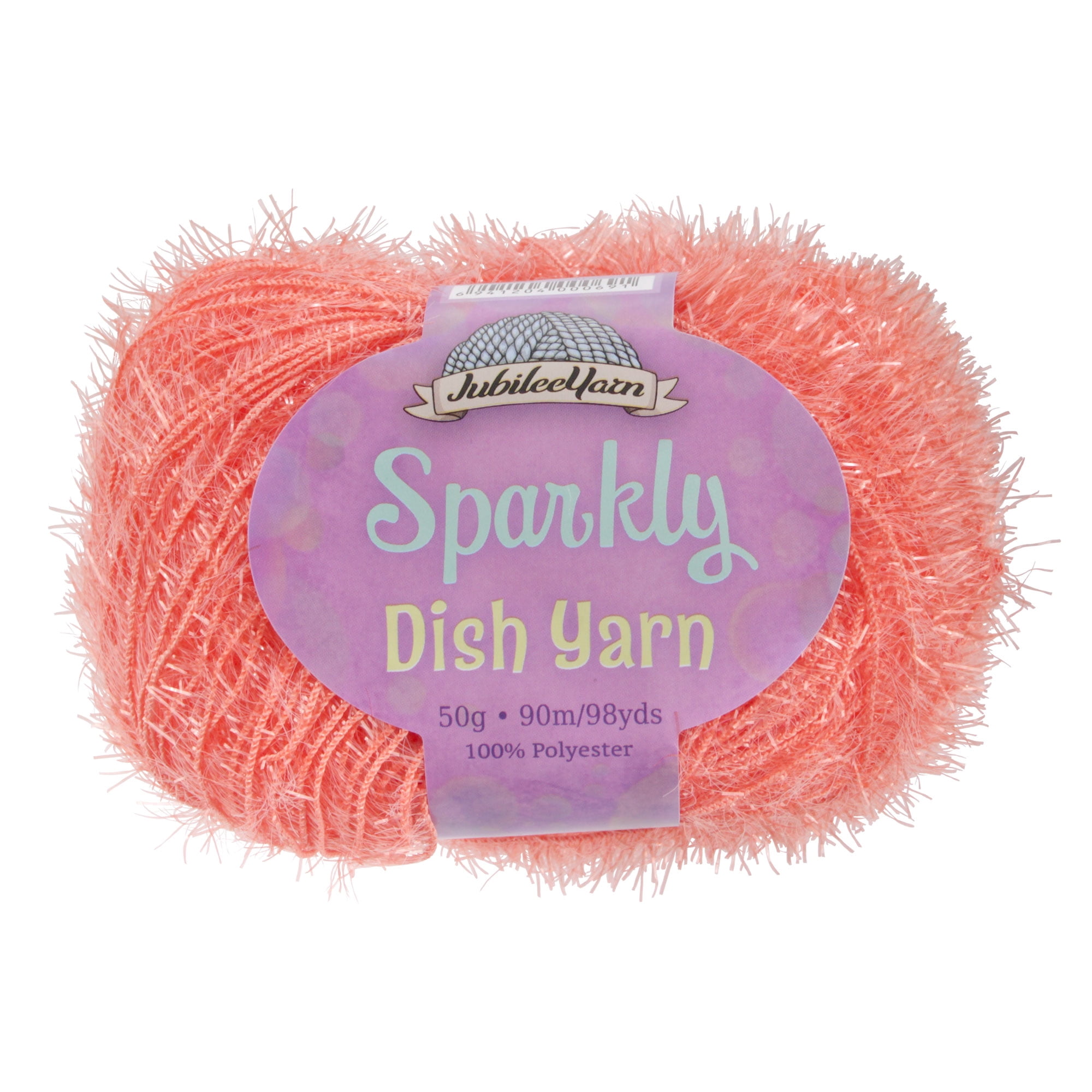 JubileeYarn Sparkly Dish Scrubby Yarn - Worsted Weight - 50g/Skein - 16 ...