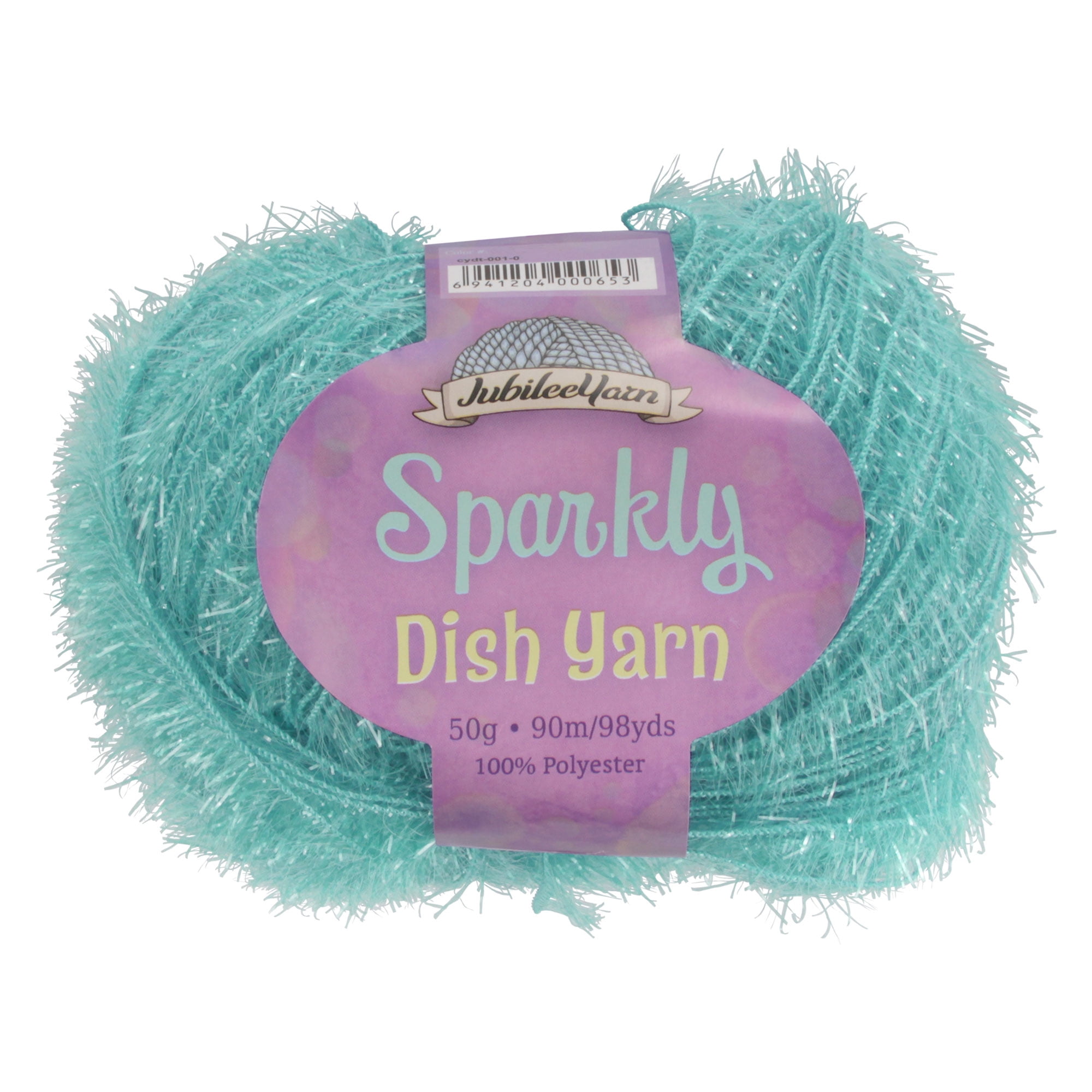 JubileeYarn Sparkly Dish Scrubby Yarn - Worsted Weight - 50g/Skein ...