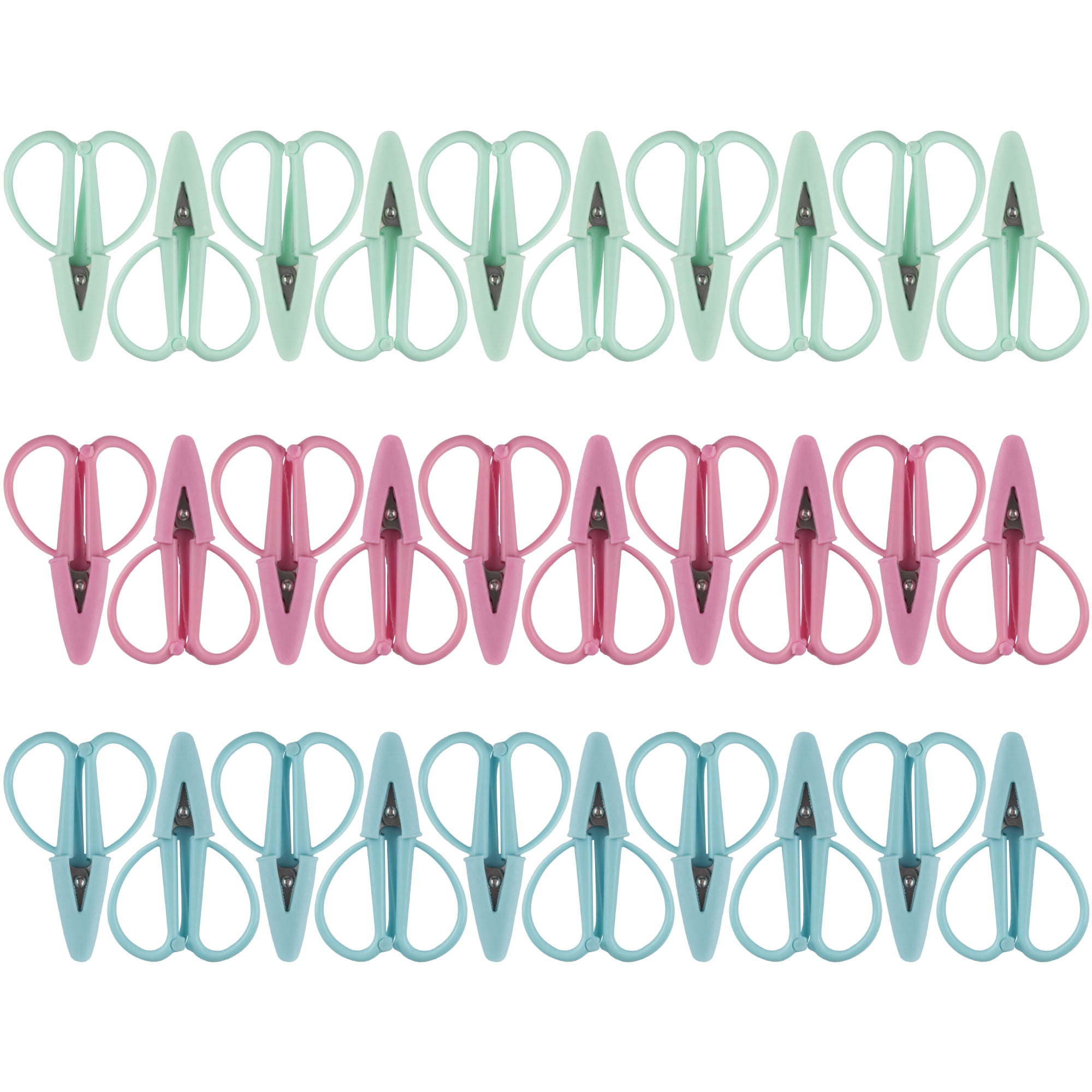 JubileeYarn Tiny Traveler Scissors - Portable Mini Airplane Snips - Beach Glass, Sea Pink, Aqua ...