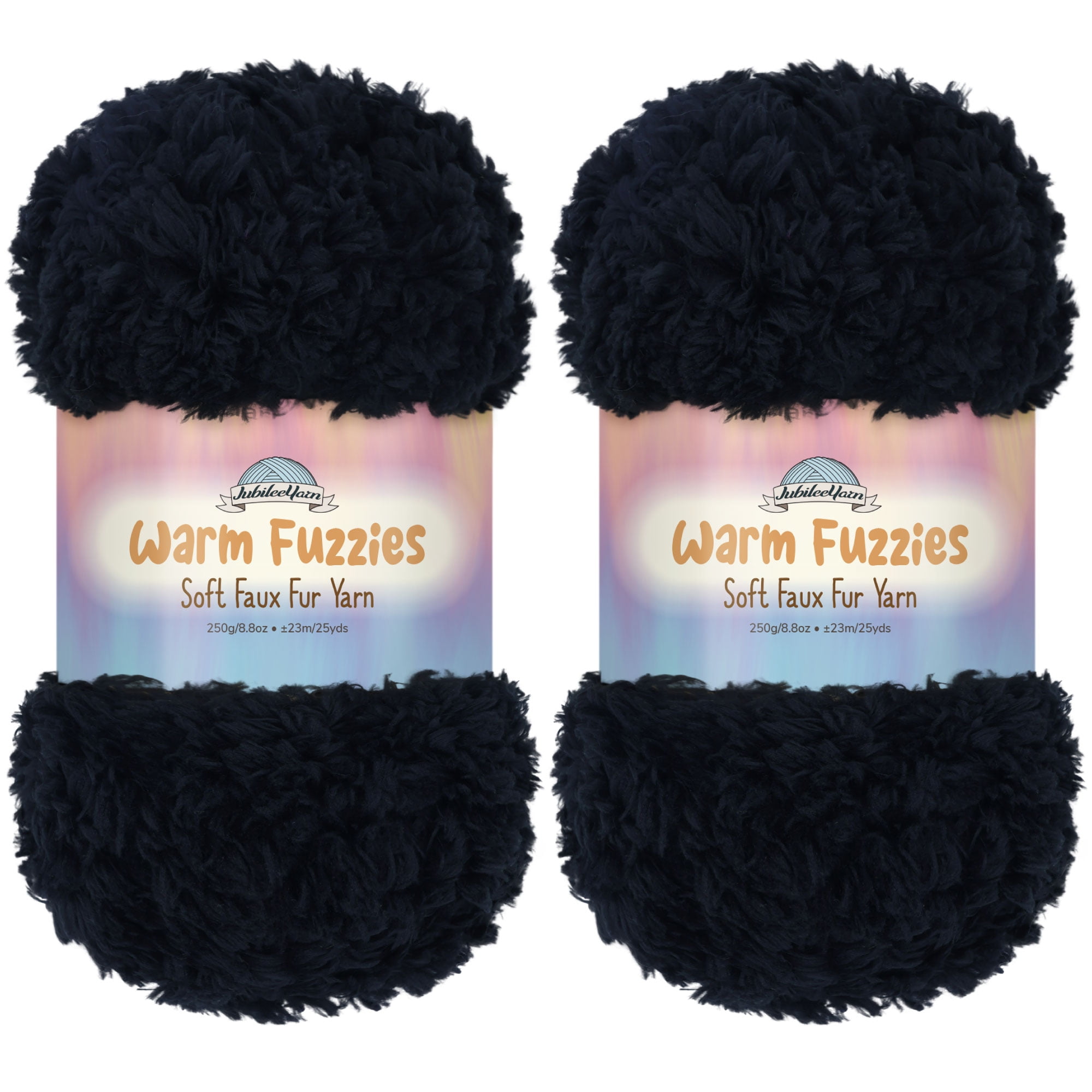JubileeYarn Warm Fuzzies Soft Faux Fur Yarn - Polyester Bulky Weight ...
