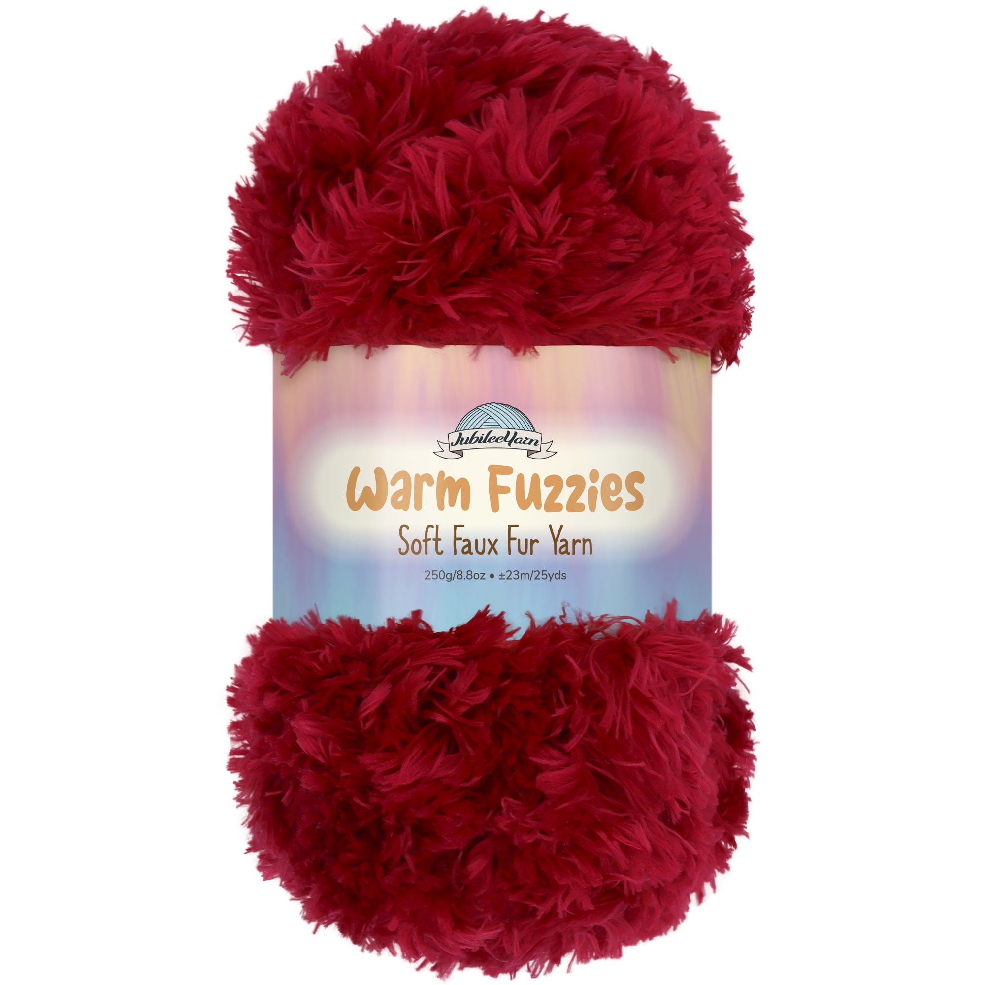 JubileeYarn Warm Fuzzies Soft Faux Fur Yarn - Polyester Bulky Weight ...