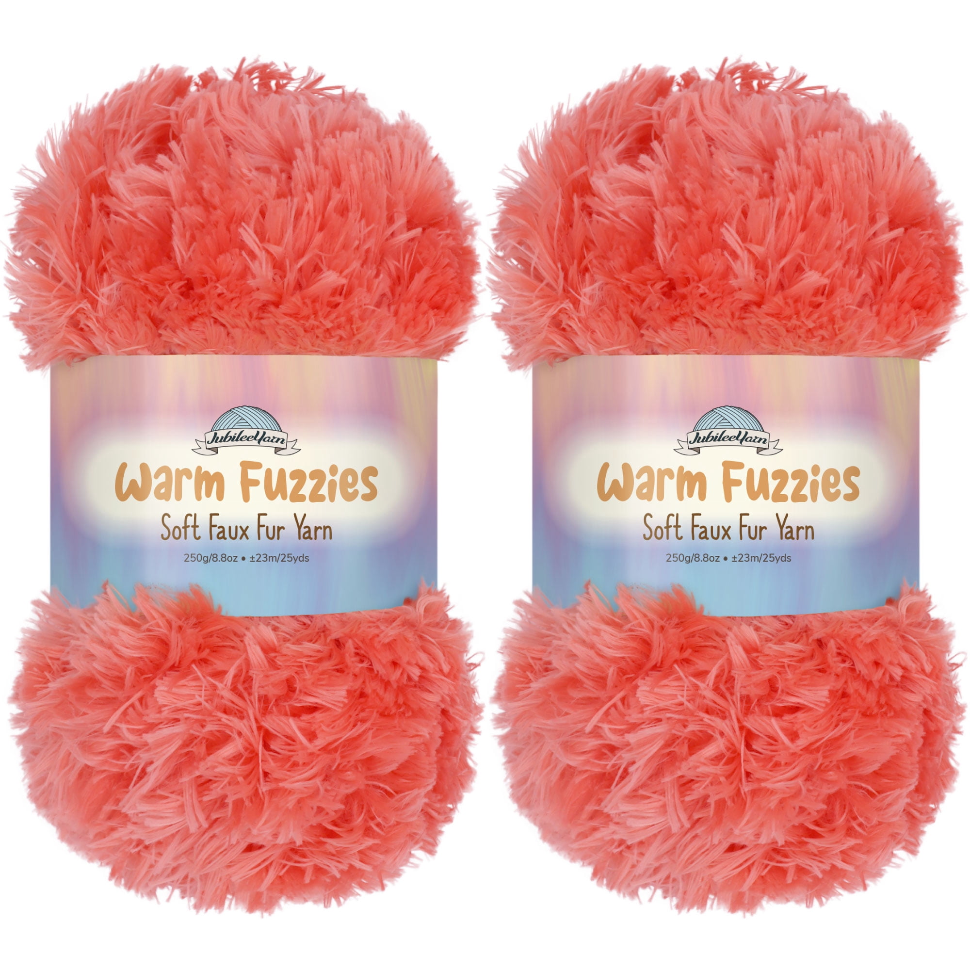 JubileeYarn Warm Fuzzies Soft Faux Fur Yarn - Polyester Bulky Weight ...