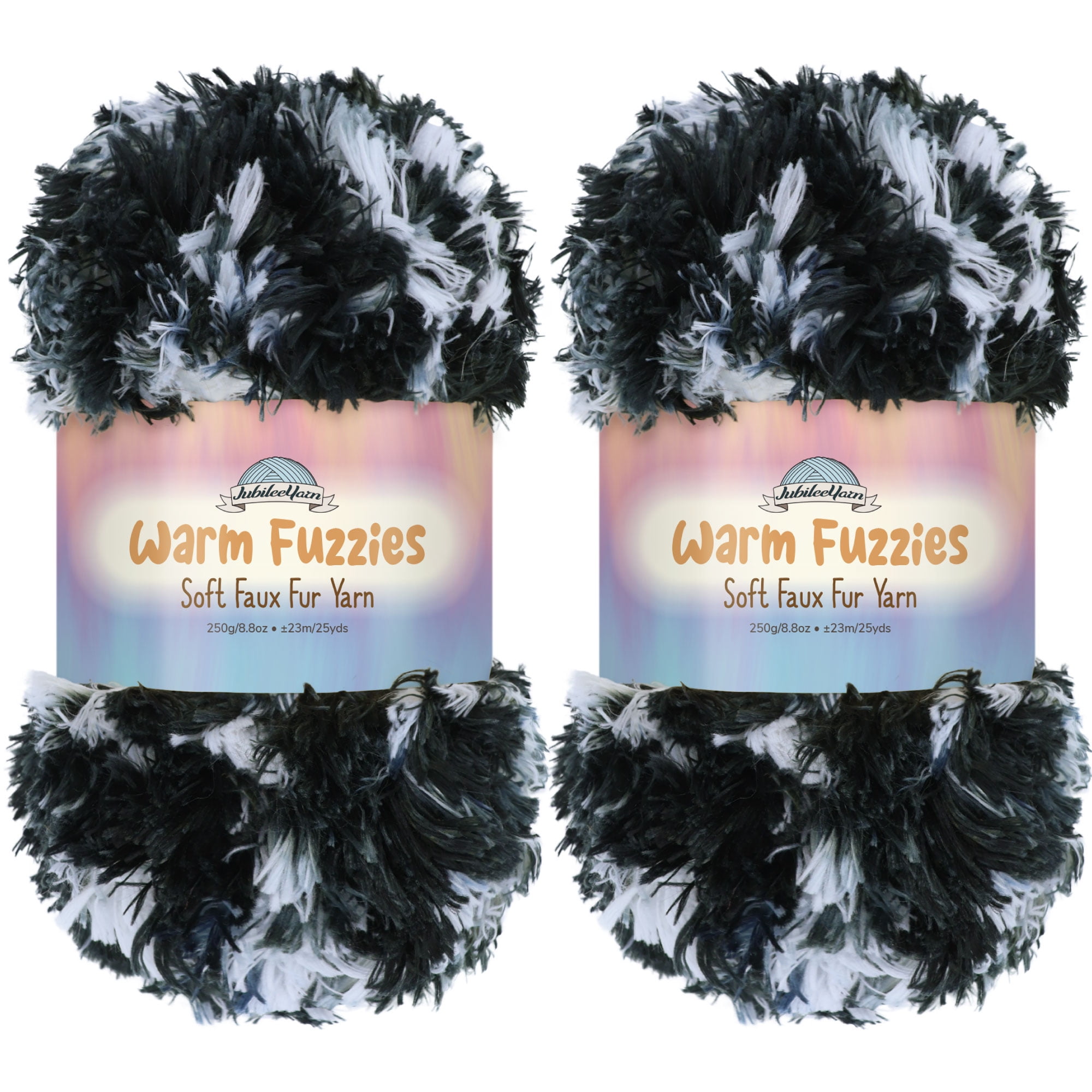 JubileeYarn Warm Fuzzies Soft Faux Fur Yarn - Polyester Bulky Weight ...