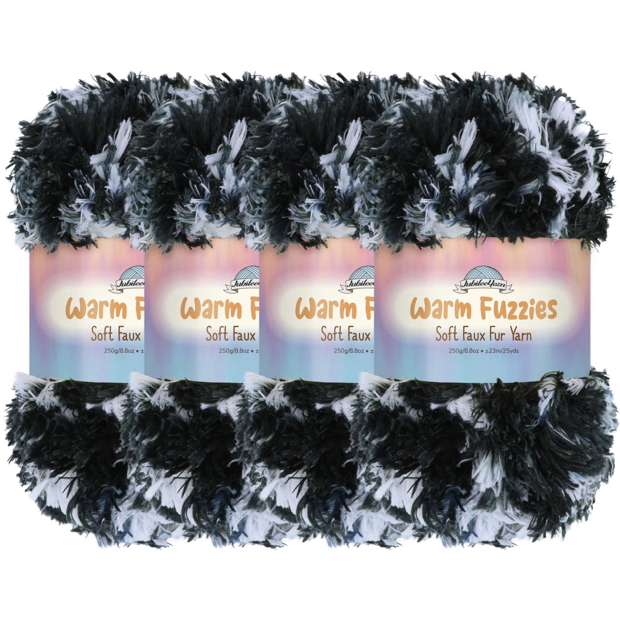 JubileeYarn Warm Fuzzies Soft Faux Fur Yarn - Polyester Bulky Weight ...