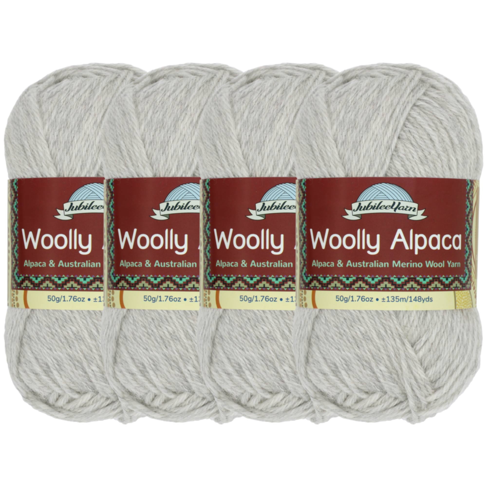 JubileeYarn Woolly Alpaca Yarn - 50g/Skein Fine Australian Alpaca ...