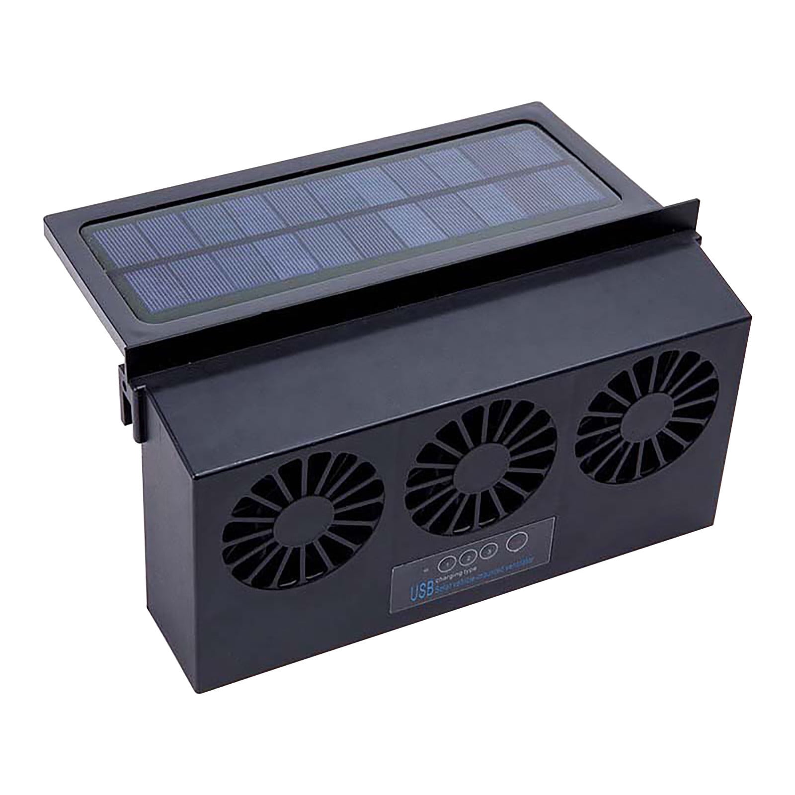 Jubipavy Car Solar Exhaust Fan Car Radiator Wireless Electric Fan Car ...