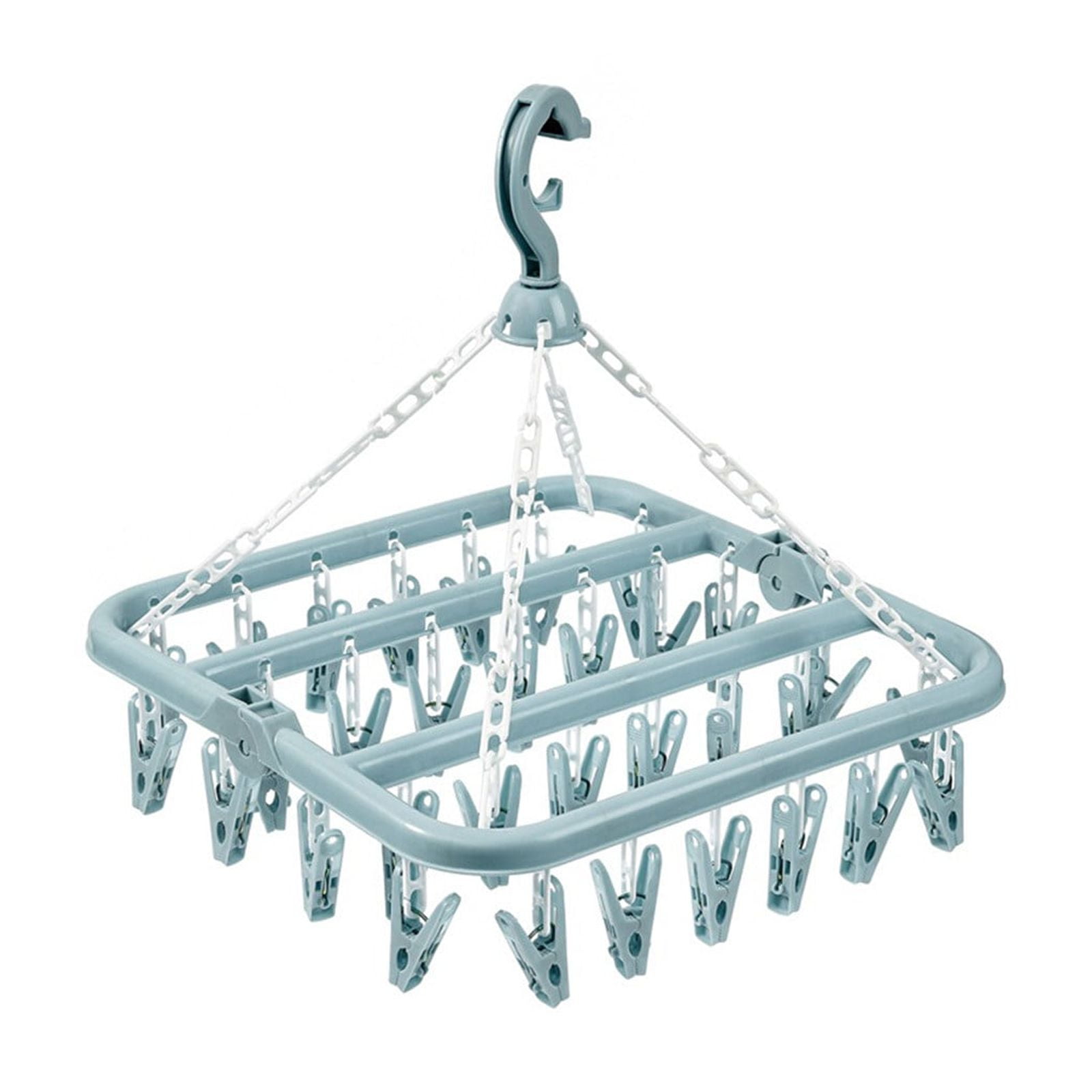Jubipavy Clothes Hanger Hanger Socks Organizer With Clips Comes With 32 ...