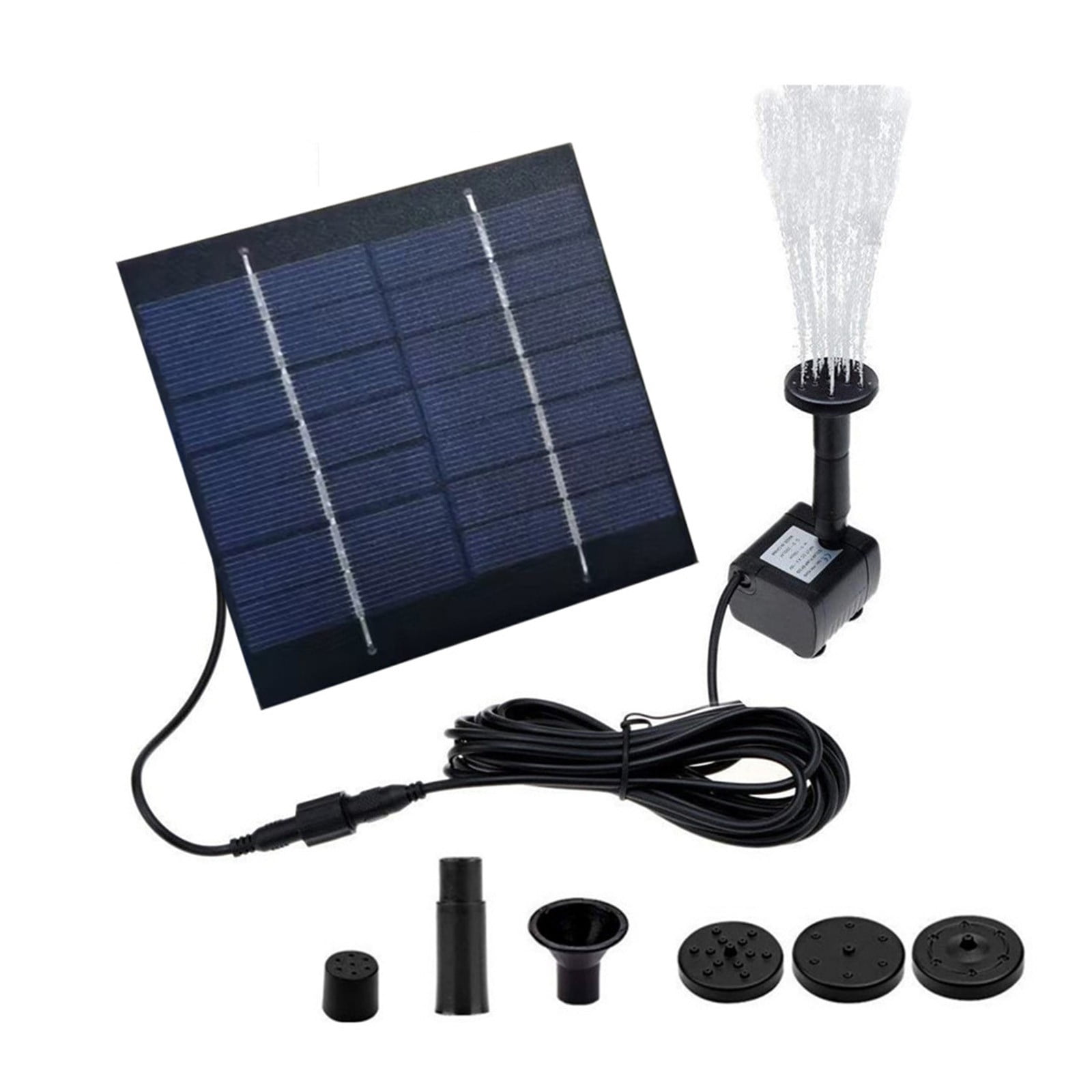 Jubipavy DIY Solar Water Pump Kit Solar Powered Water Fountains Pump ...